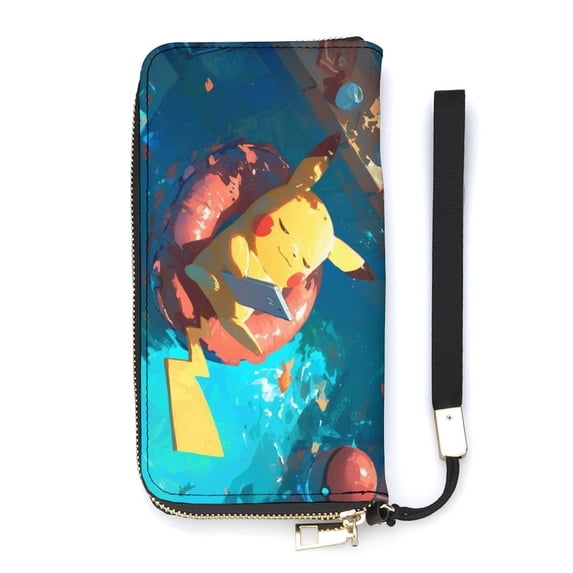 Pikachu Wallet Purse Card Holder Anime for Women Men Pikachu Merch ...