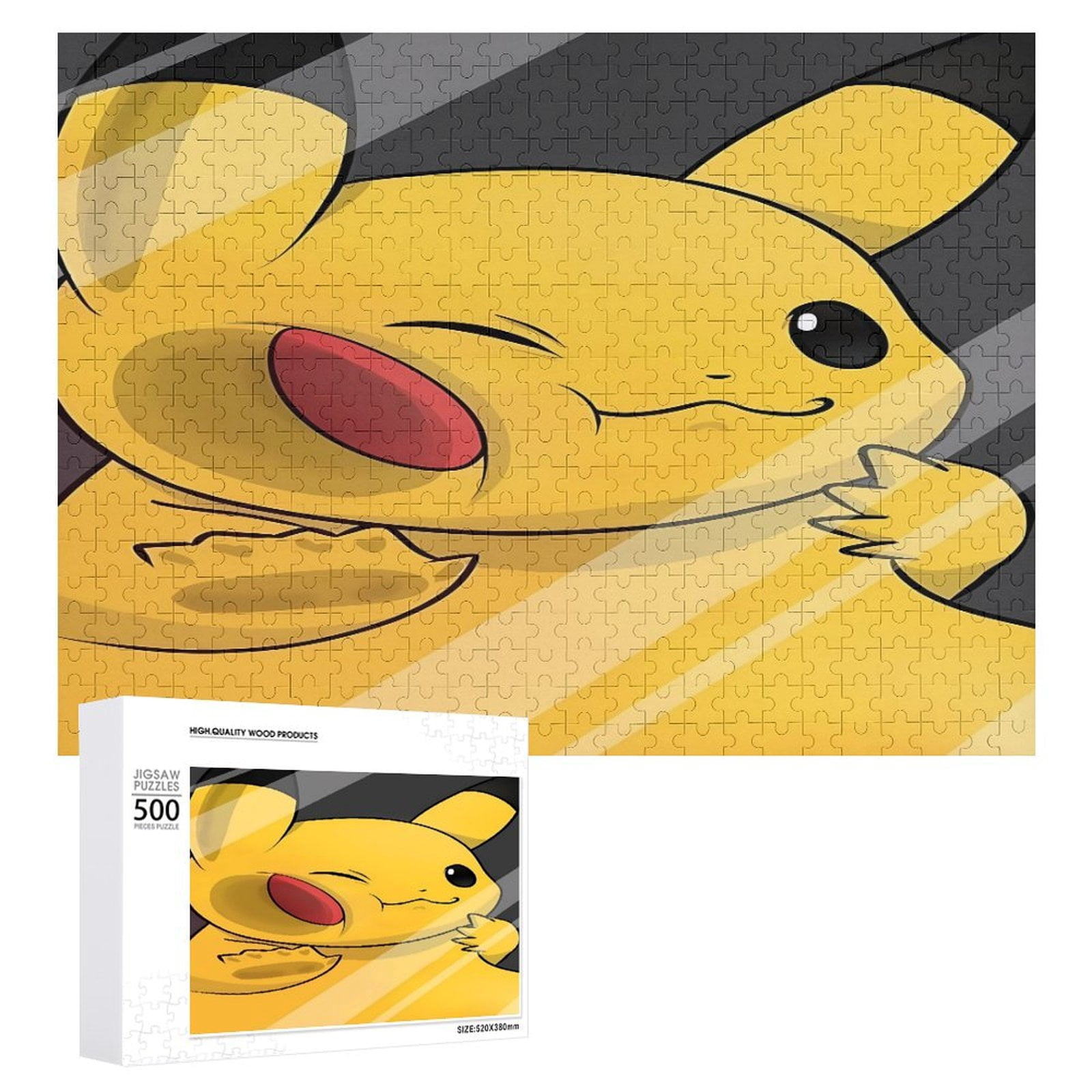 Pikachu Wooden Picture Puzzle-Eco-Friendly Wood, Educational Toy That ...