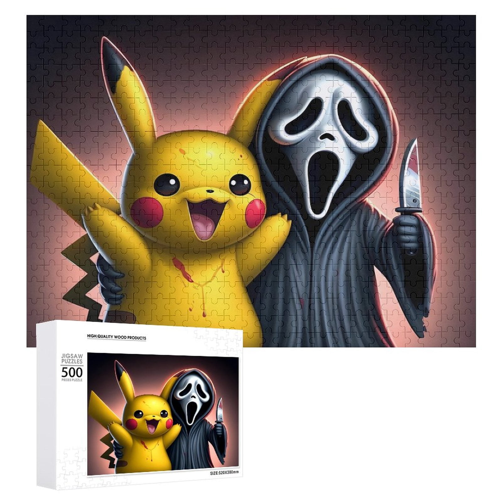 Pikachu Wooden Picture Puzzle-Eco-Friendly Wood, Educational Toy That ...