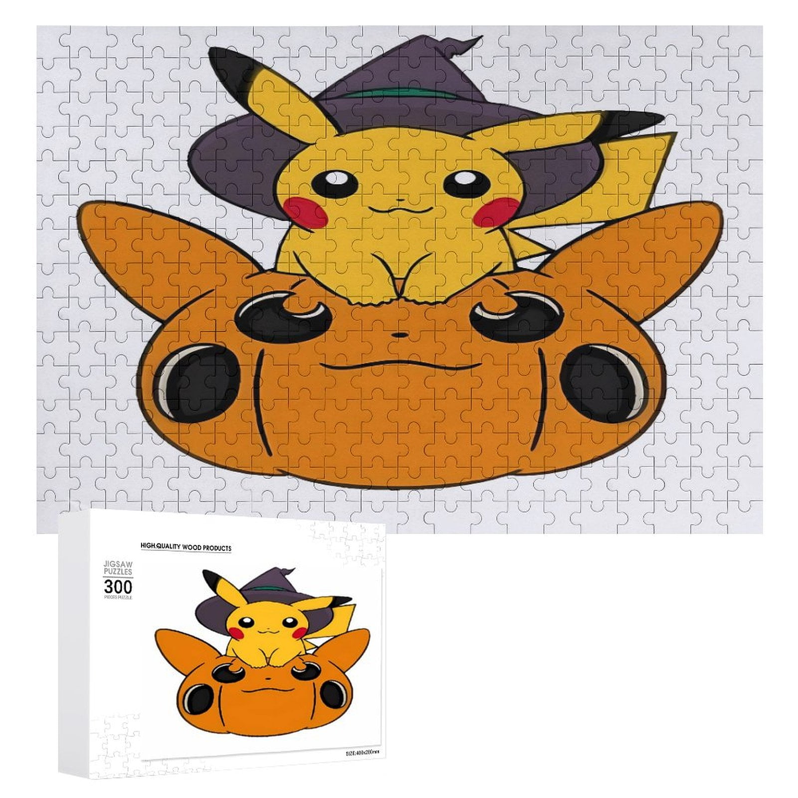 Pikachu Wooden Picture Puzzle-Eco-Friendly Wood, Educational Toy That ...