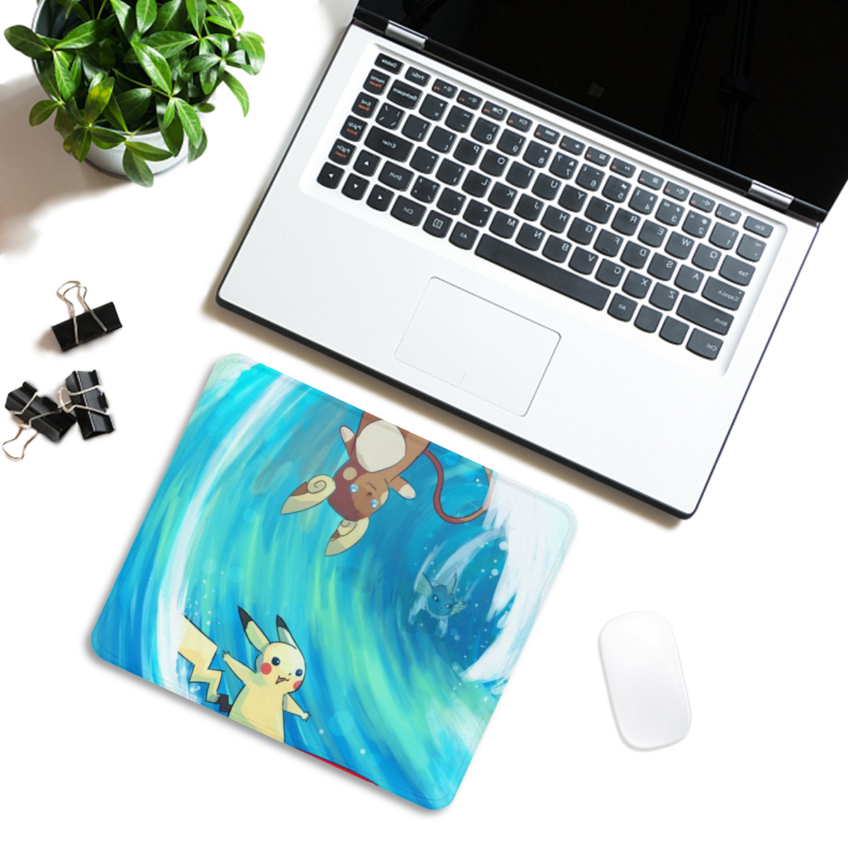 Pikachu cute12*10in Genshin Impact Comfortable Mouse Pad Gaming Mouse ...