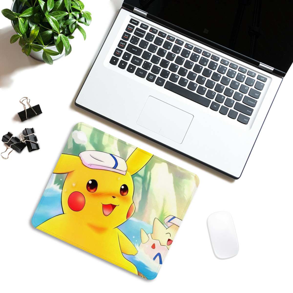 Pikachu cute12*10in Genshin Impact Comfortable Mouse Pad Gaming Mouse ...