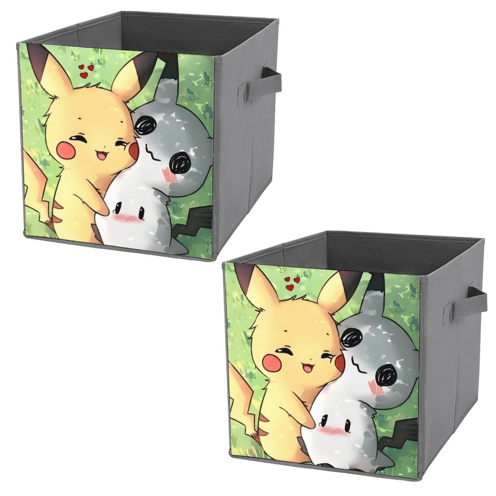 Pikachu toy storage box suitable for children's toys folding storage ...
