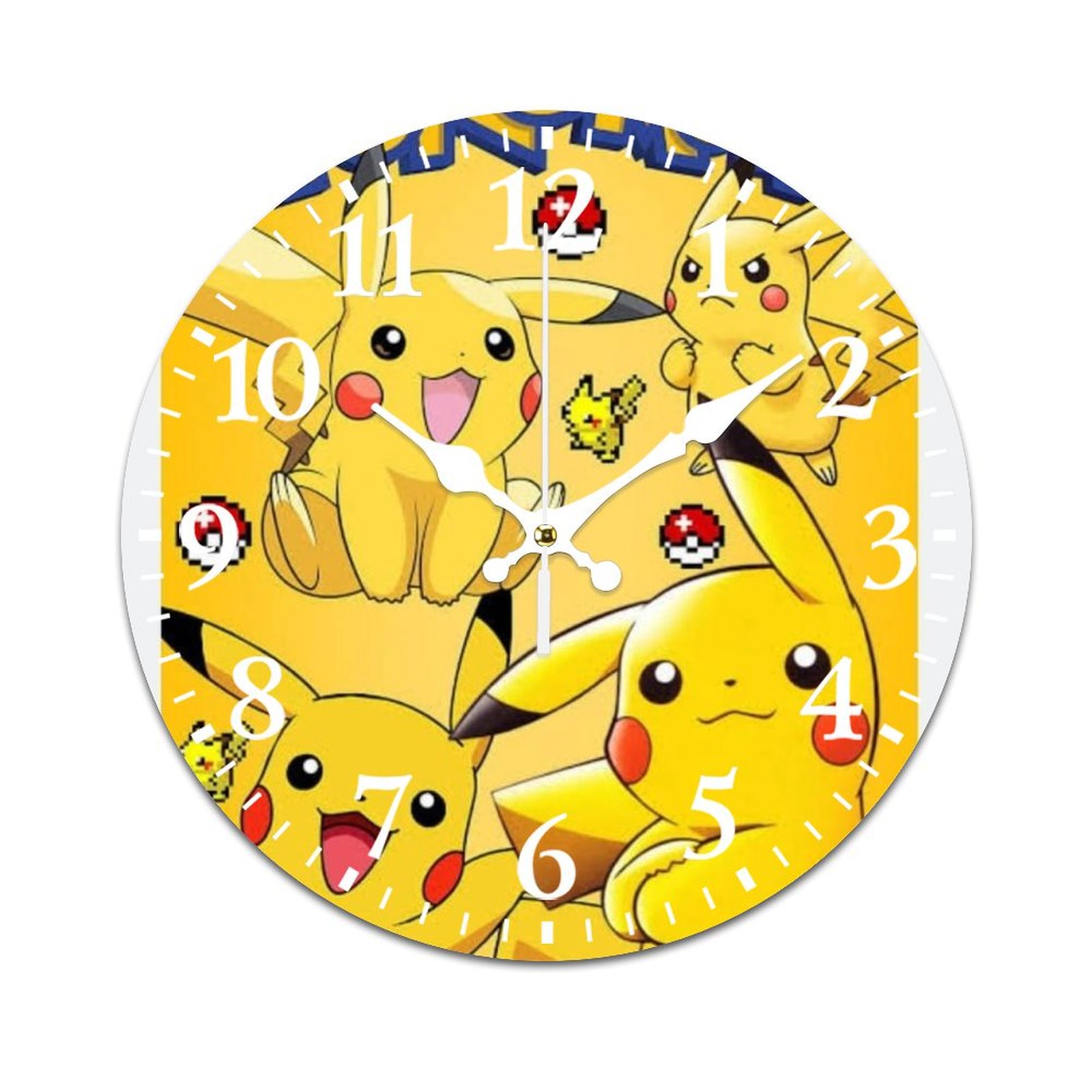 Pikachu wall clocks battery operated decorative 25cm/9.84in - Walmart.com