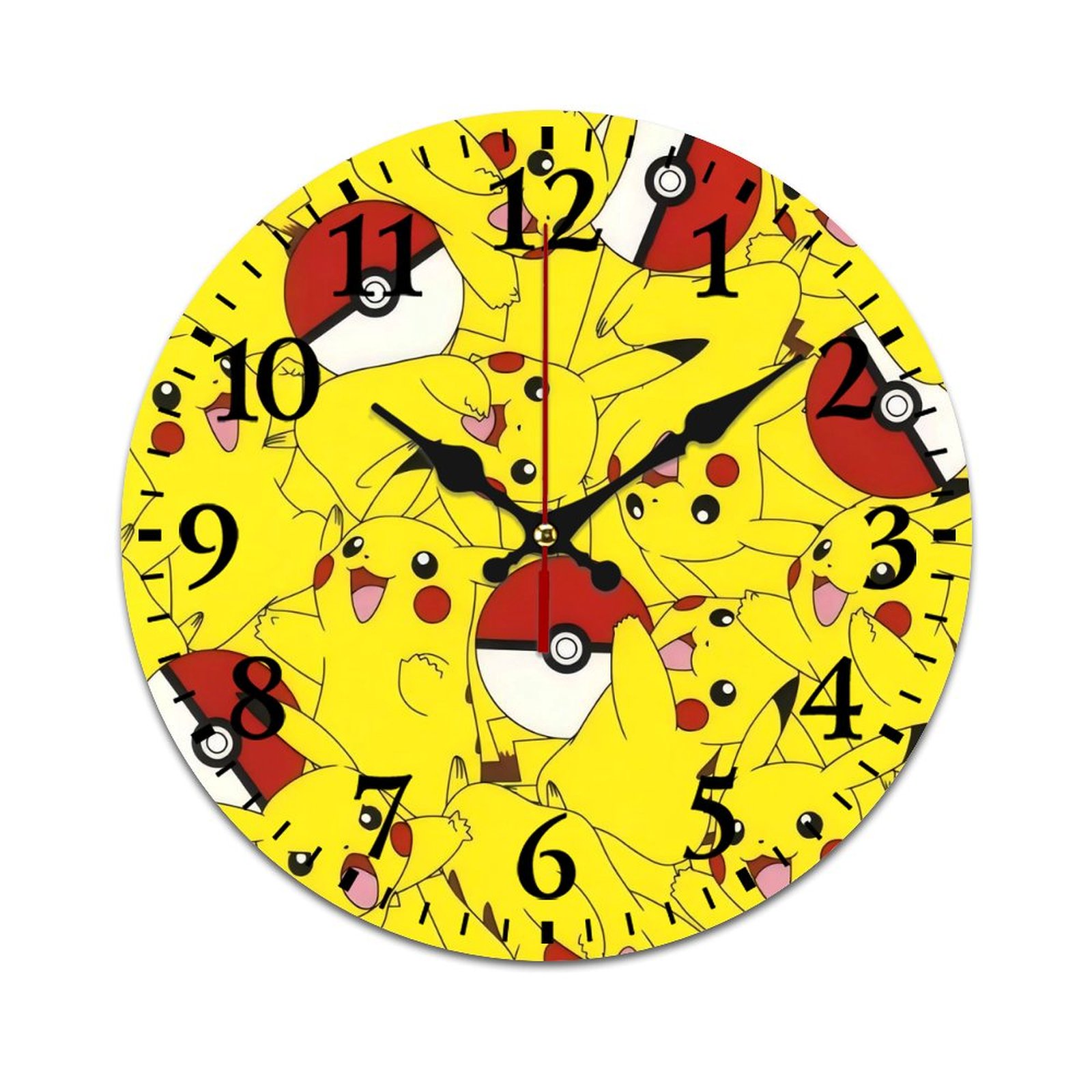 Pikachu wall clocks battery operated decorative 34cm/13.39in - Walmart.com