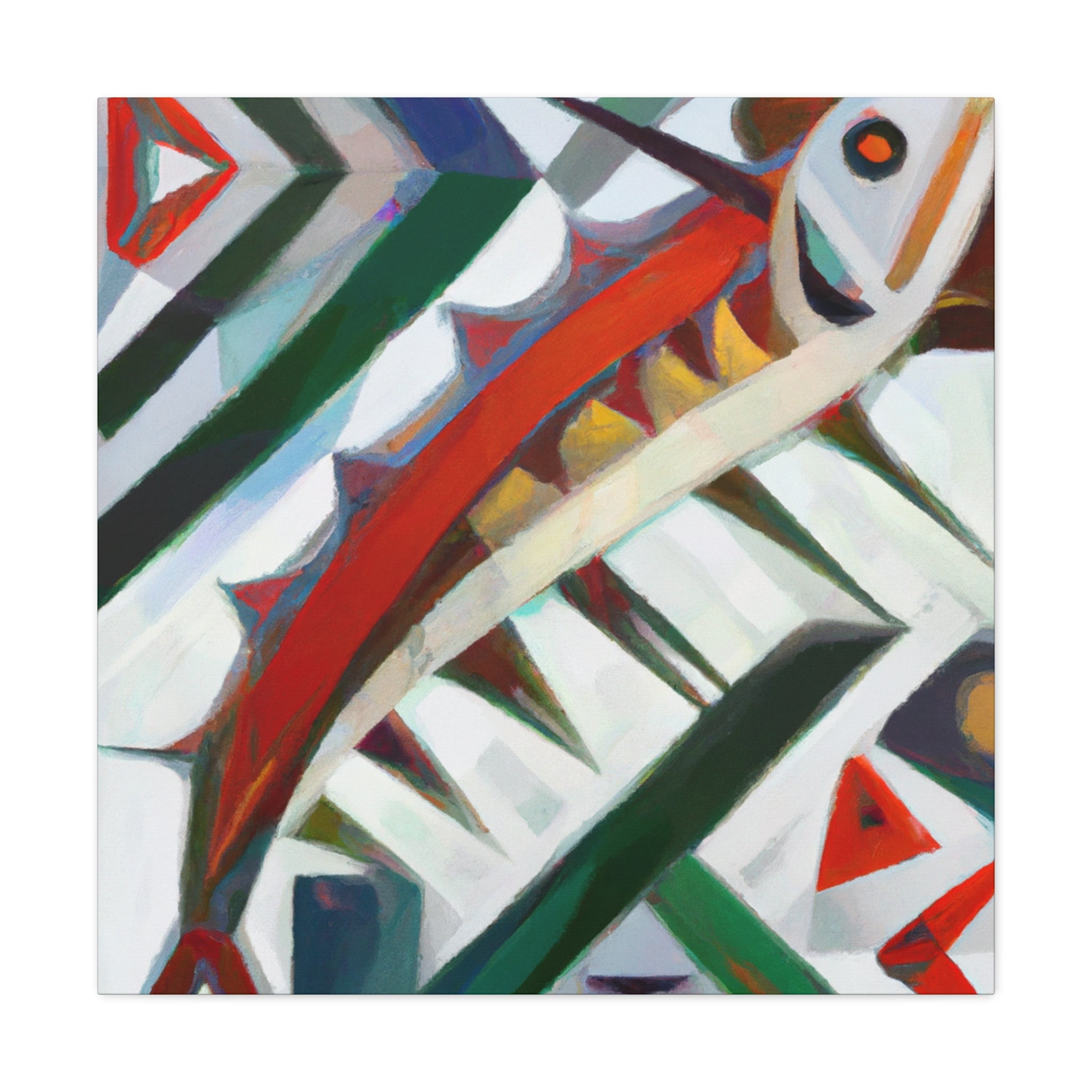 Pike Fish Impressionism - Canvas - Walmart.com