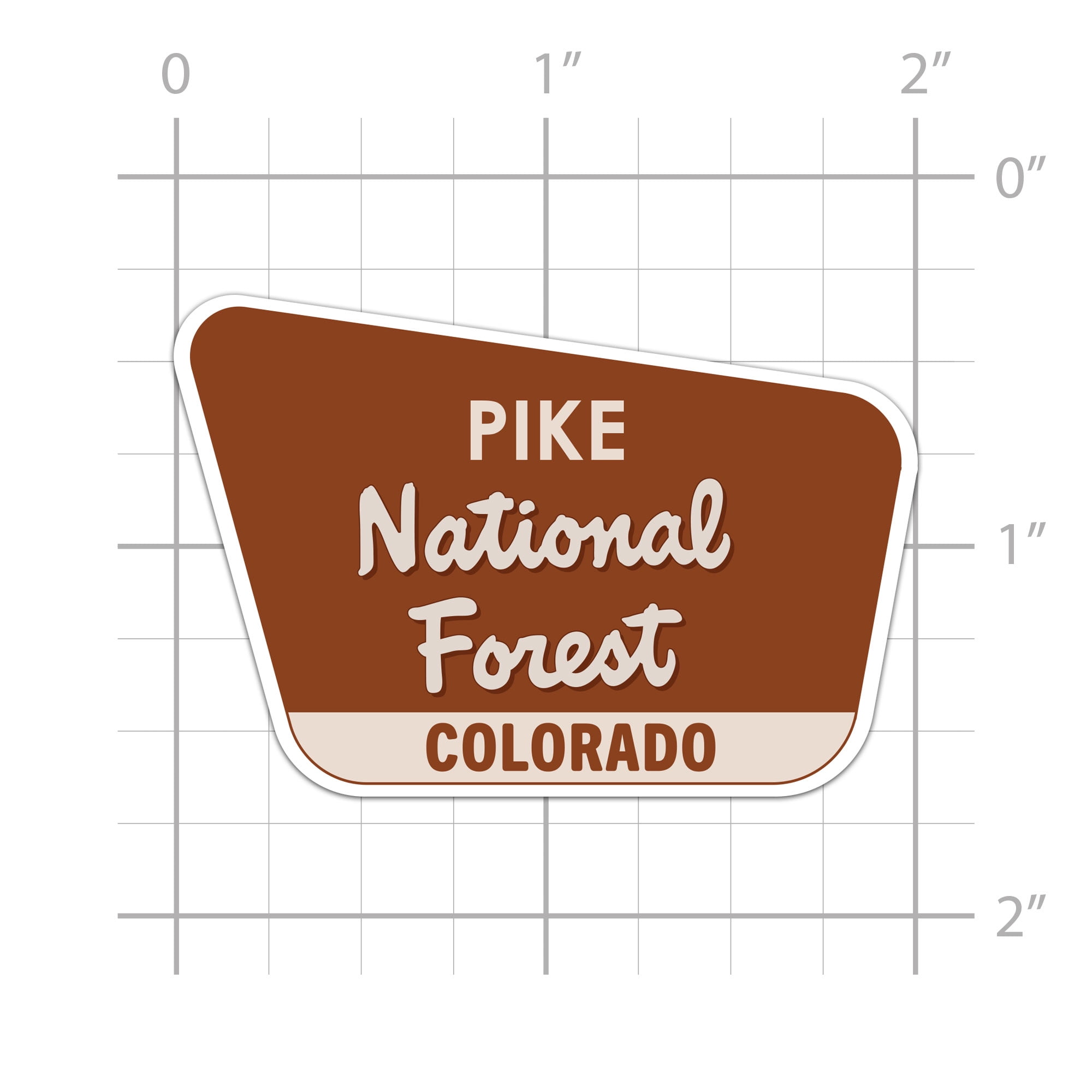 Pike National Forest Colorado co Sticker for water bottle phone tumbler ...