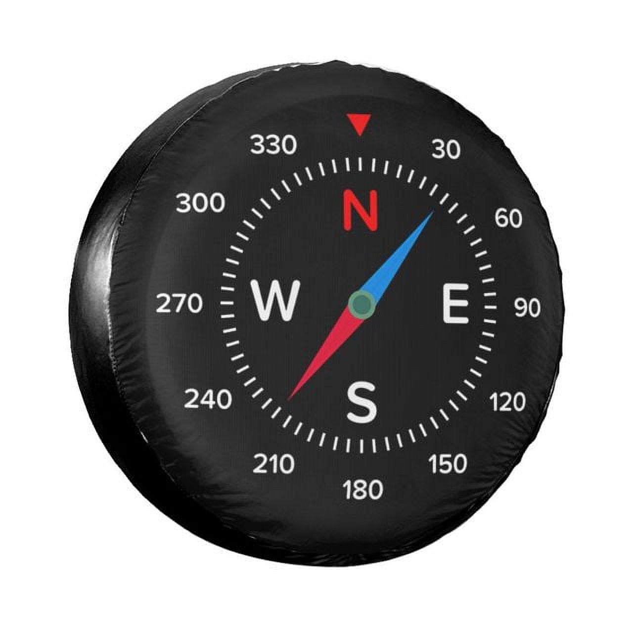 Pike Outdoors JL Series Spare Tire Cover Outdoor Compass Sun Dial Tire Protection Bag Black Dust ...