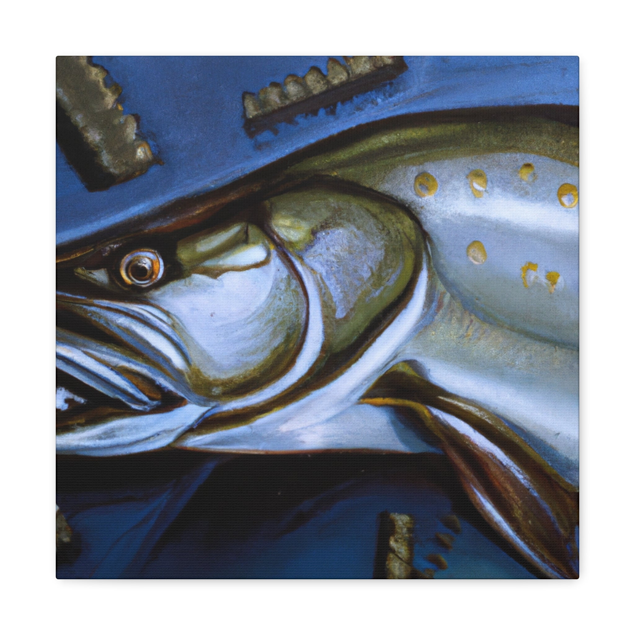 Pike in the Stream - Canvas - Walmart.com