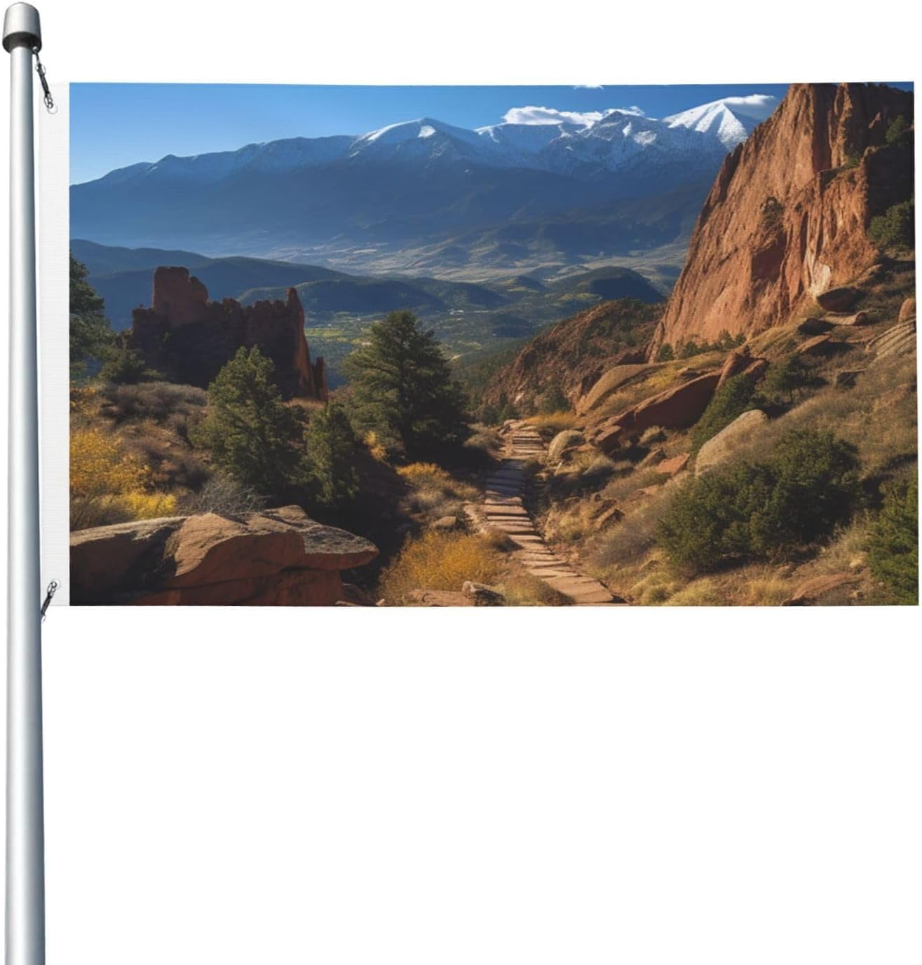 Pikes Peak Colorado Flag 2x3 ft Flags for Outside Funny Banner Garden ...