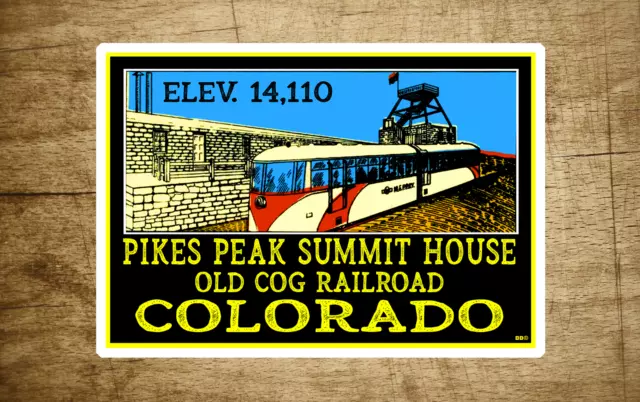 Pikes Peak Decal Sticker Colorado Cog Railroad Summit House Phone Decal ...