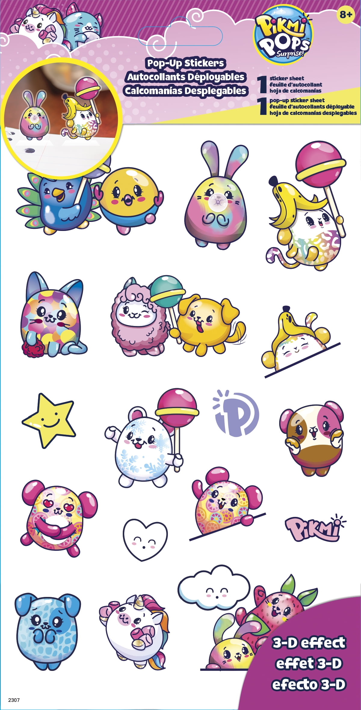 Pikmi Pops Pop Up Stickers 4 x 8 - Walmart.com