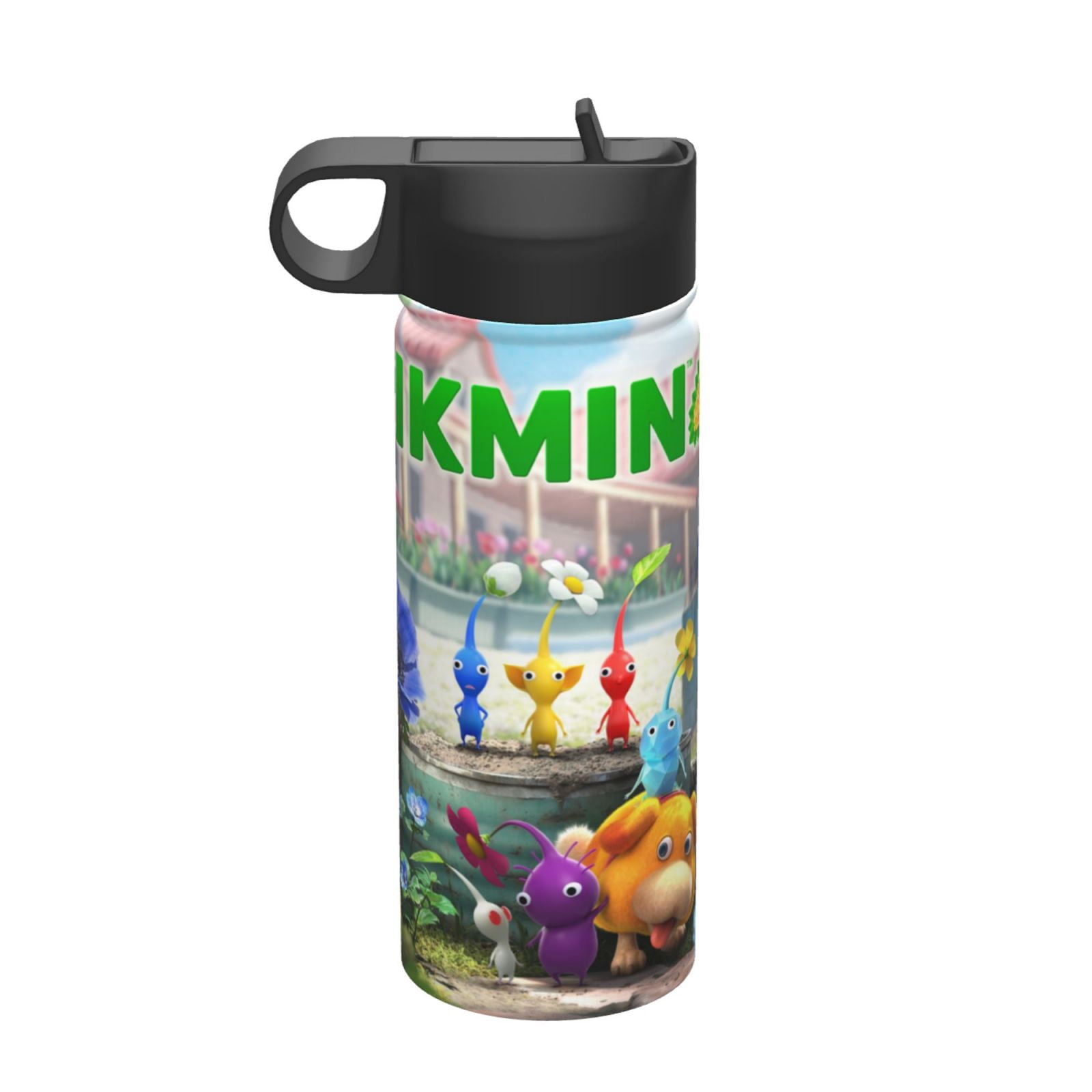 Pikmin 18oz Insulated Water Bottle With Handle, Stainless Steel Water ...