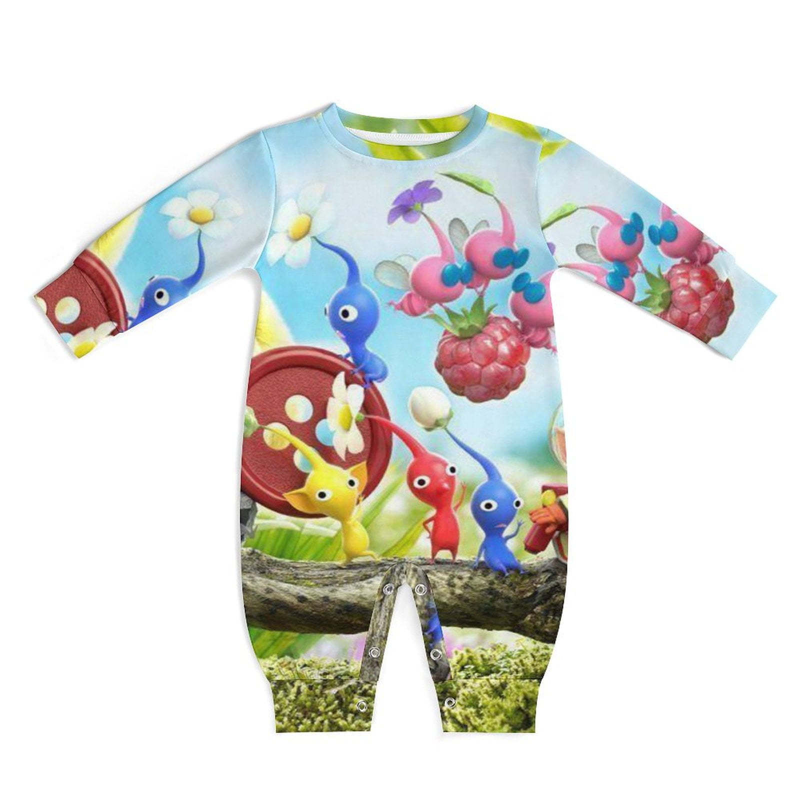 Pikmin Baby Romper Jumpsuits, Long Sleeve Footless One-Piece Outfits ...