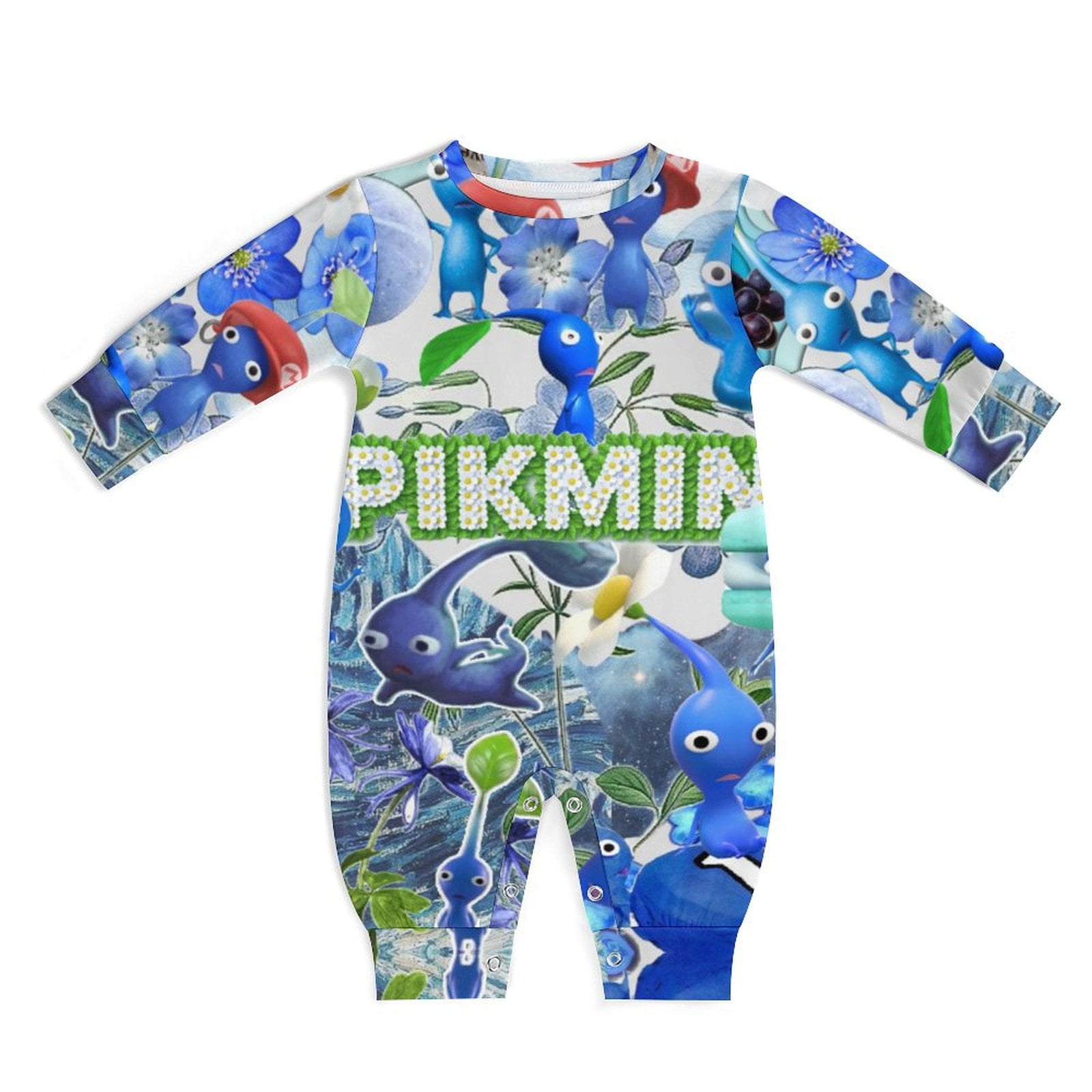 Pikmin Baby Romper Jumpsuits, Long Sleeve Footless One-Piece Outfits ...