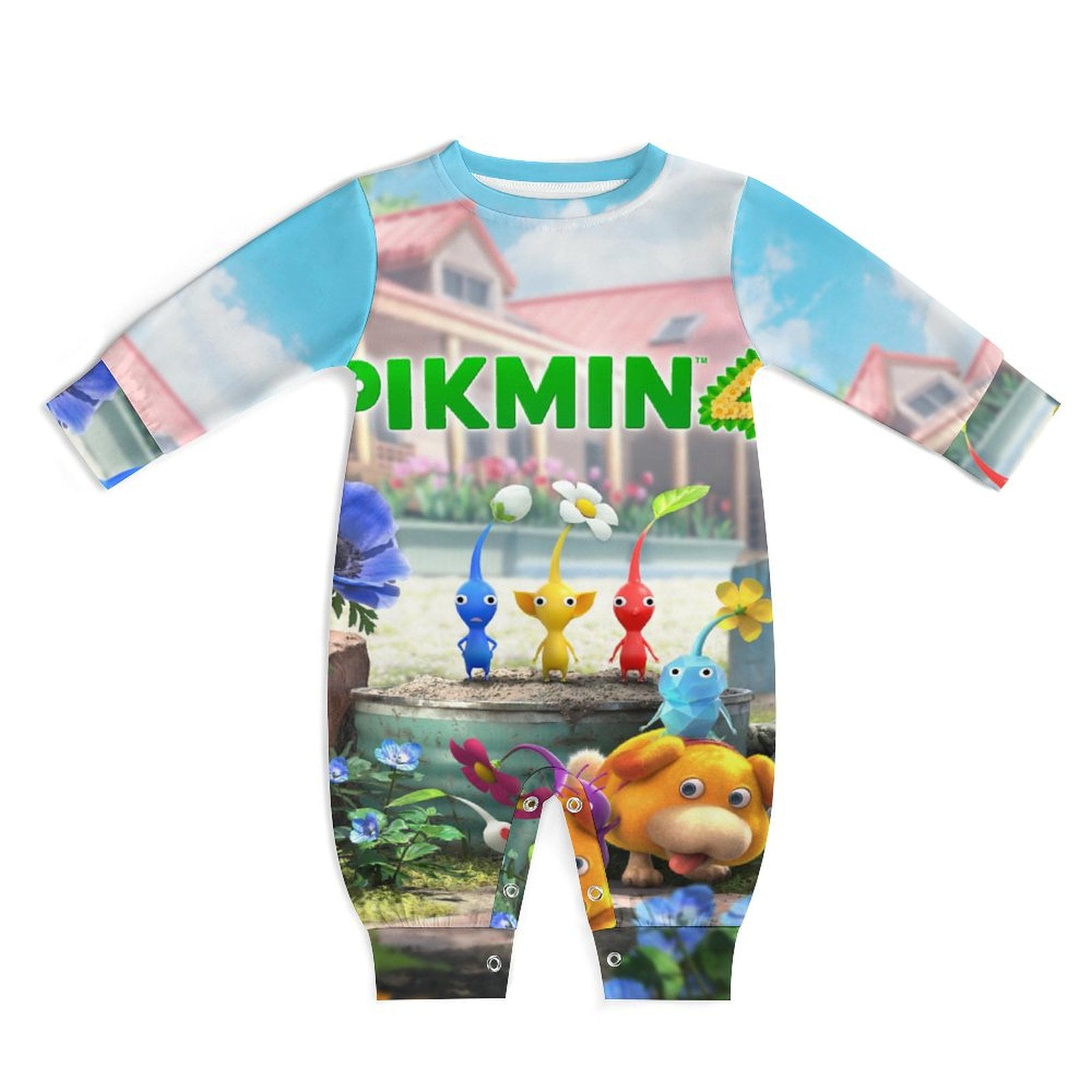 Pikmin Baby Romper Jumpsuits, Long Sleeve Footless One-Piece Outfits ...