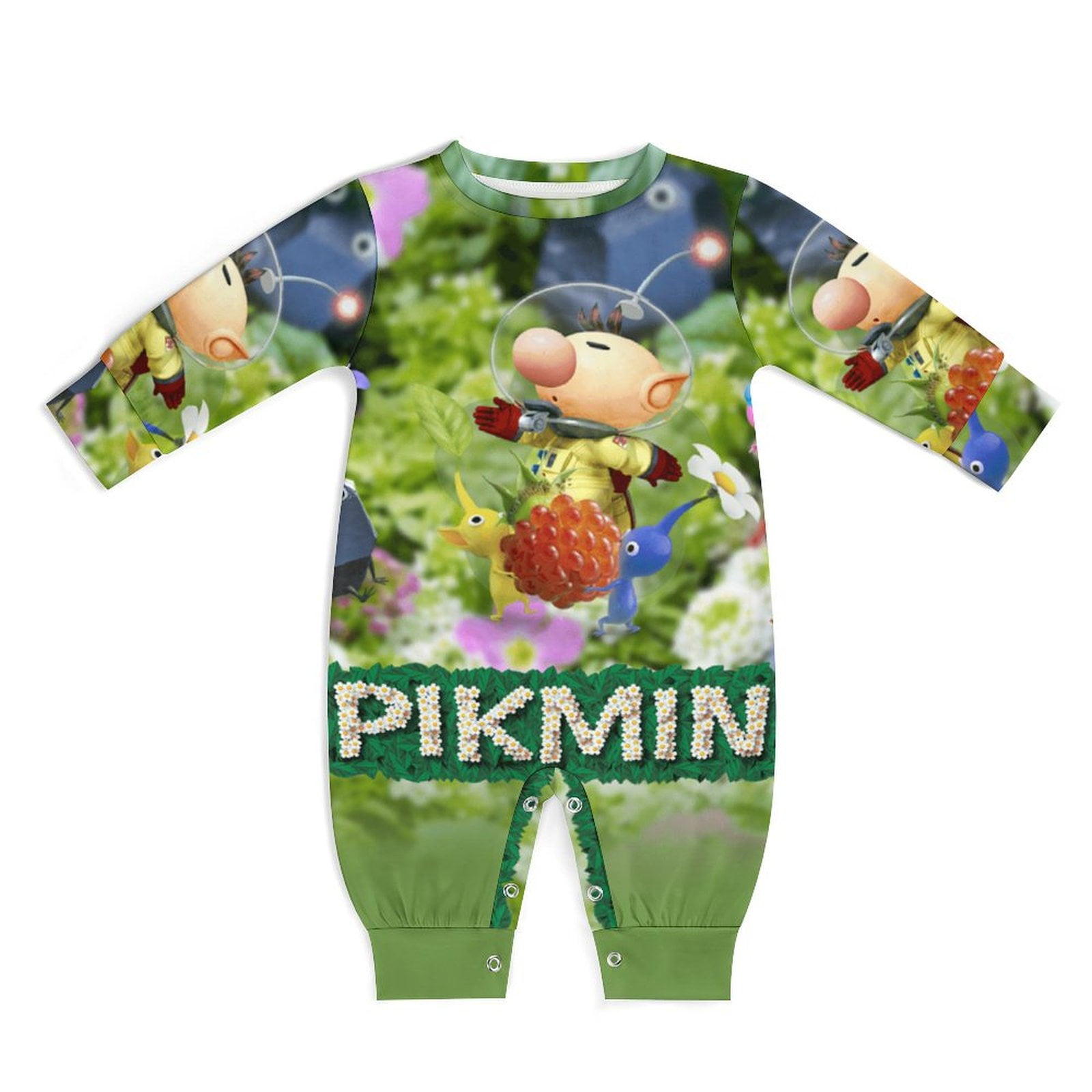 Pikmin Baby Romper Jumpsuits, Long Sleeve Footless One-Piece Outfits ...