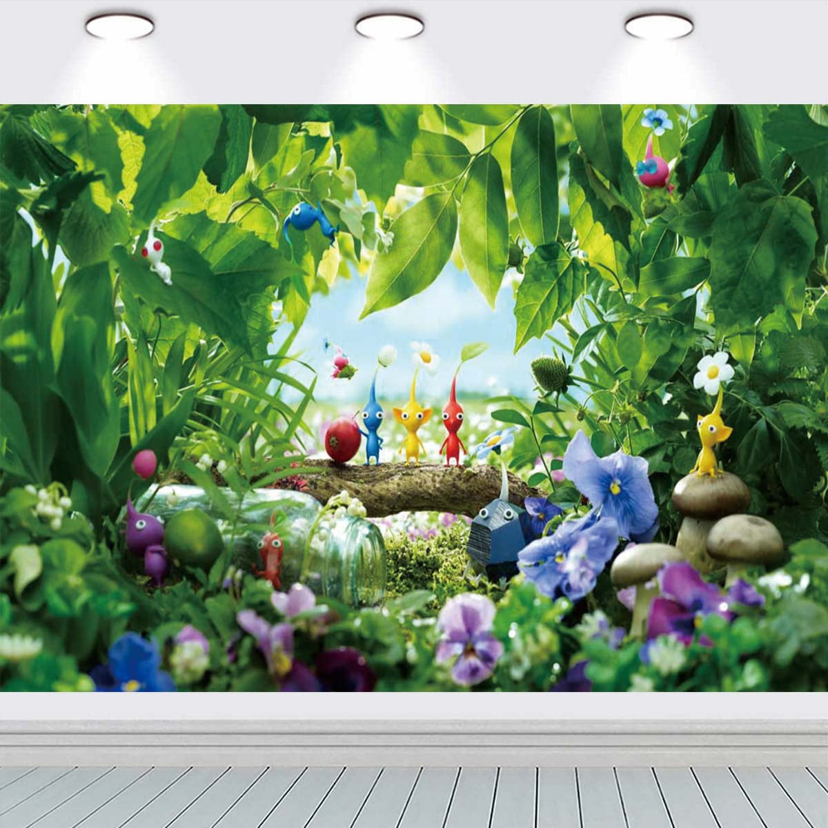 Pikmin Backdrop school Taspestry Wall Decor Banner Party Supplies ...