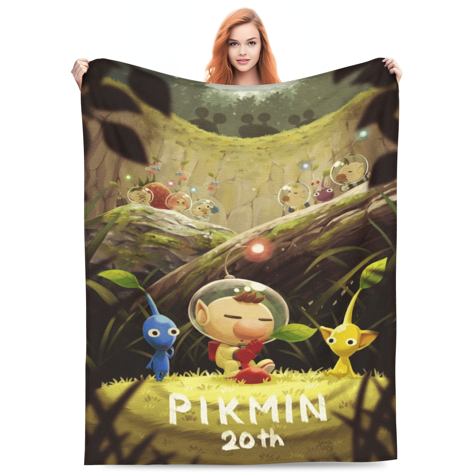 Pikmin Bed Blanket 3D Printed Throw Blanket Lightweight Super Soft Air ...
