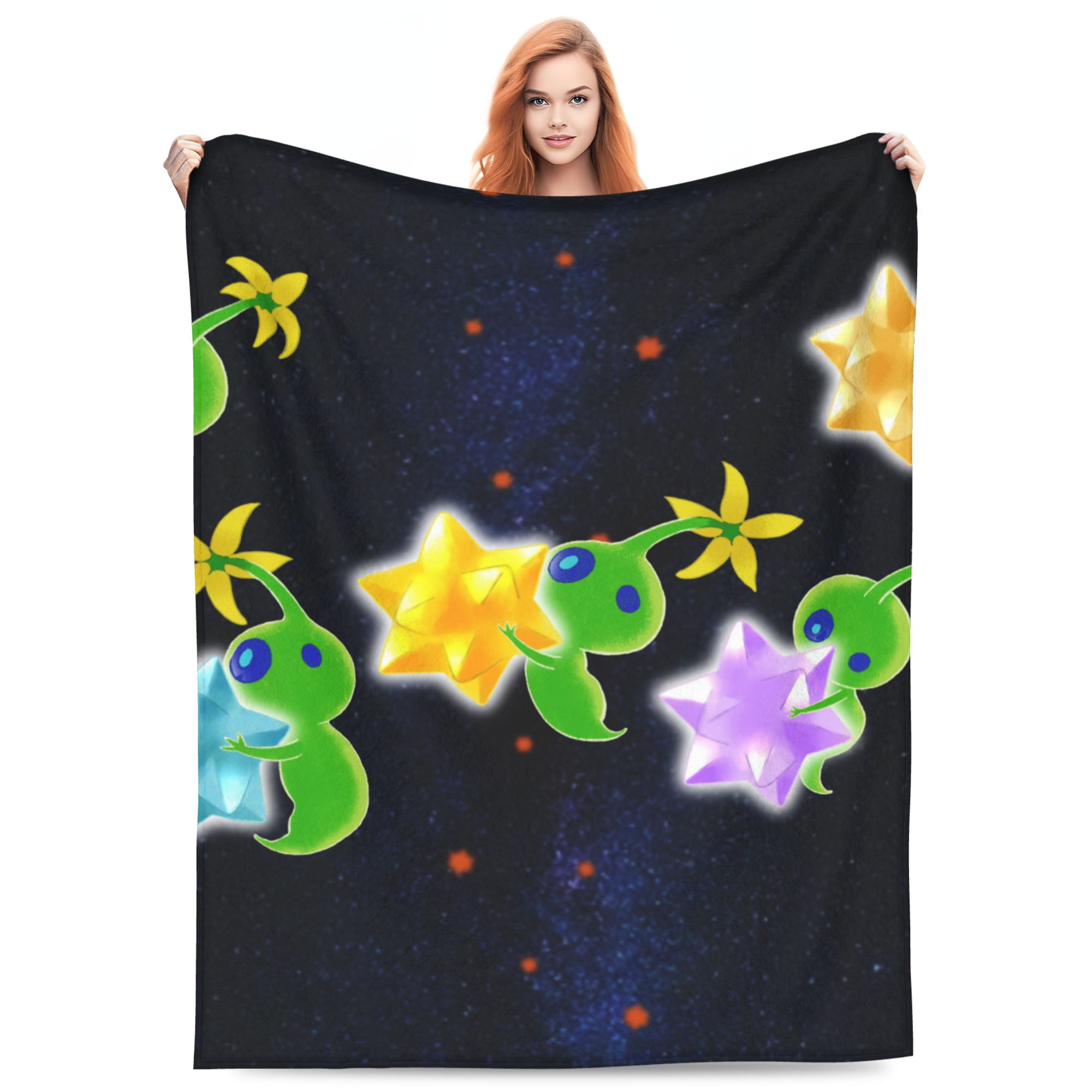 Pikmin Bed Blanket 3D Printed Throw Blanket Lightweight Super Soft Air ...