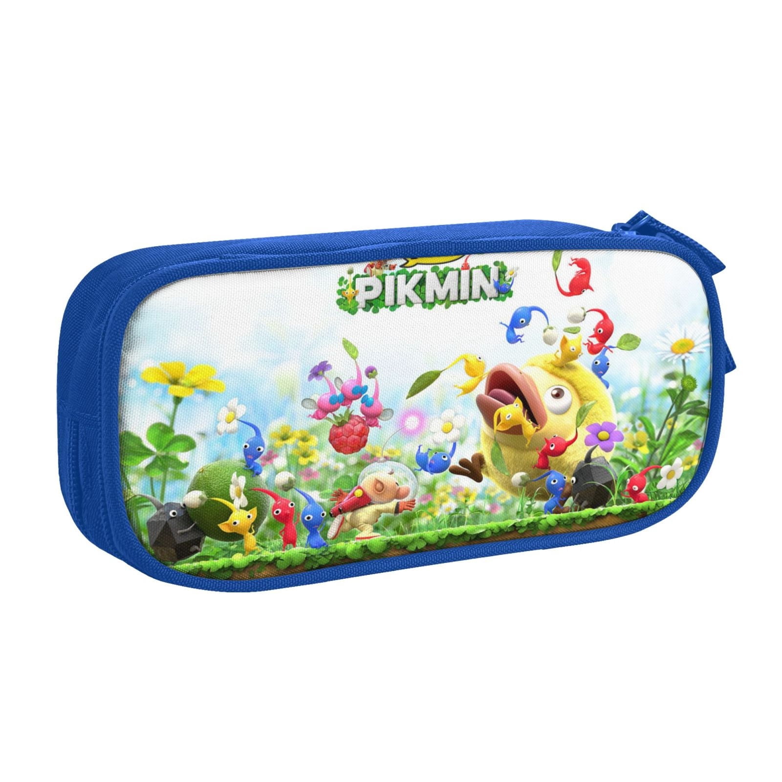 Pikmin Big Capacity Pencil Case Bag with Zipper, Aesthetic Pencil Pouch ...