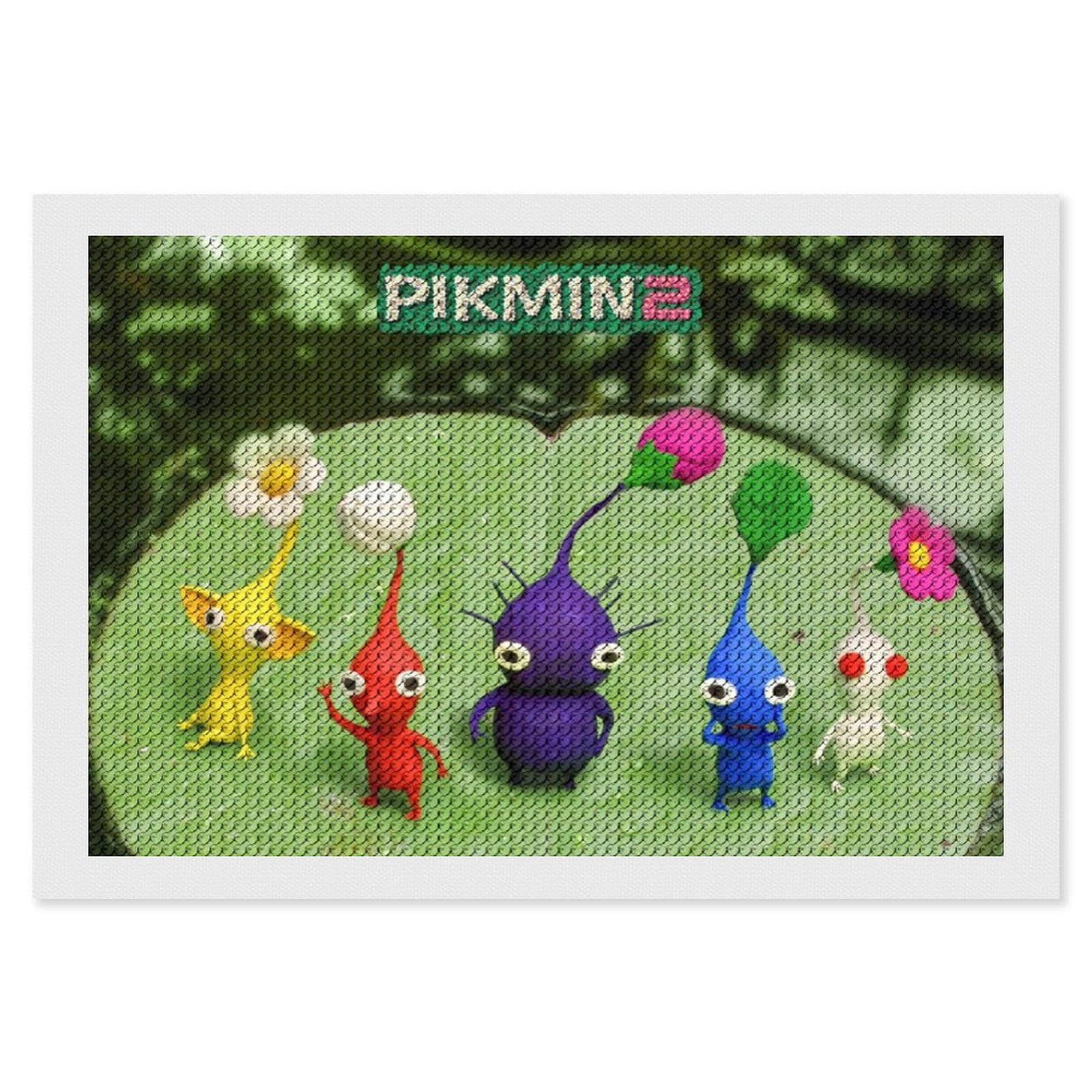 Pikmin Diamond Art Painting for Adult, DIY Full Round 5D Diamond Drill ...