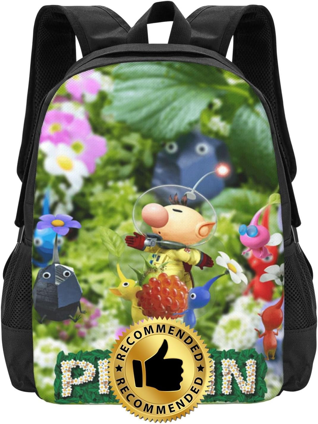 Pikmin Fashion Game Backpack Cartoon Lightweight Travel Computer Bag ...