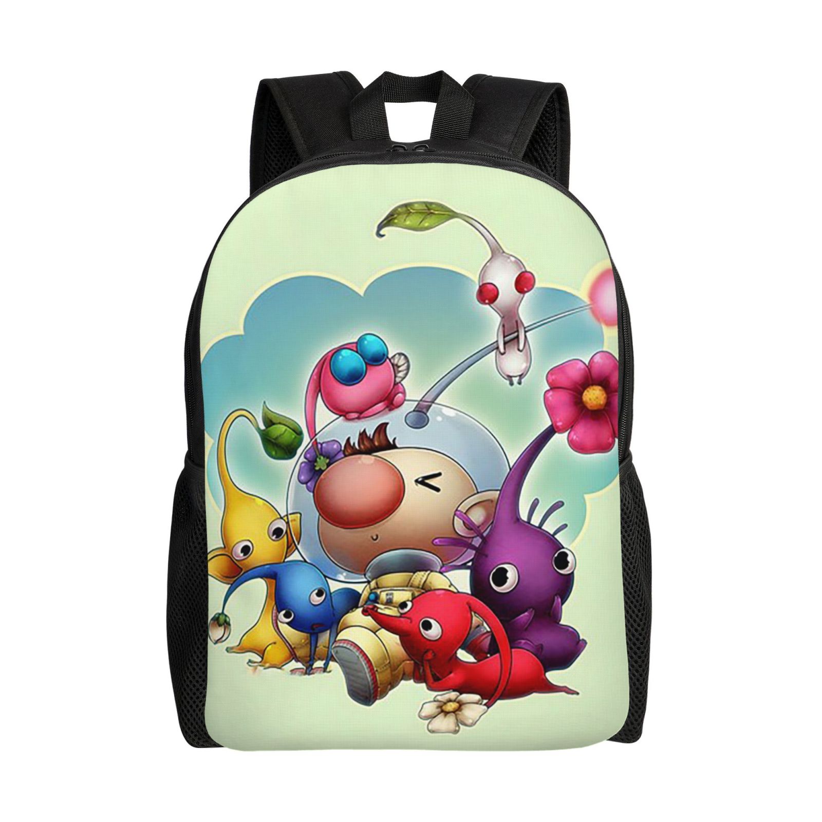 Pikmin Game Large Capacity Backpack Portable Bag Lightweight Daypack ...