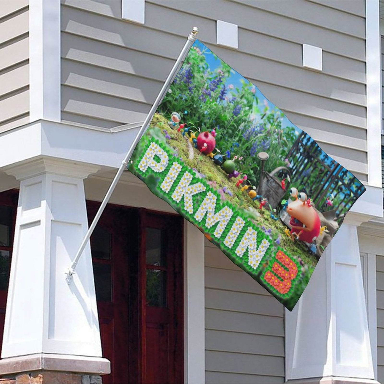 Pikmin Garden Banner - Double-Sided House Outdoor Flag for Yard And ...