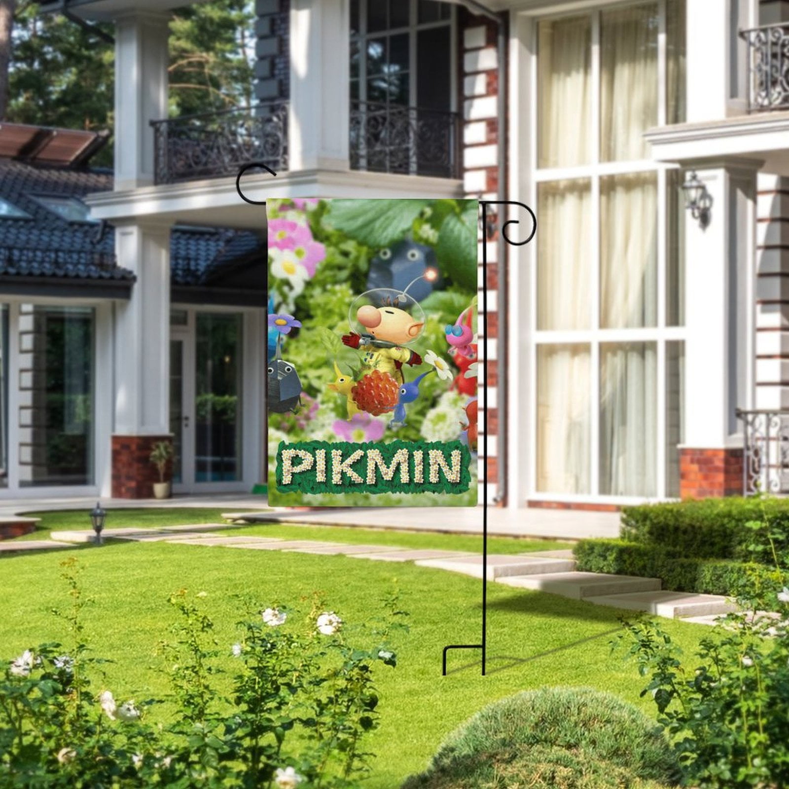 Pikmin Garden Banner - Double-Sided House Outdoor Flag for Yard And ...