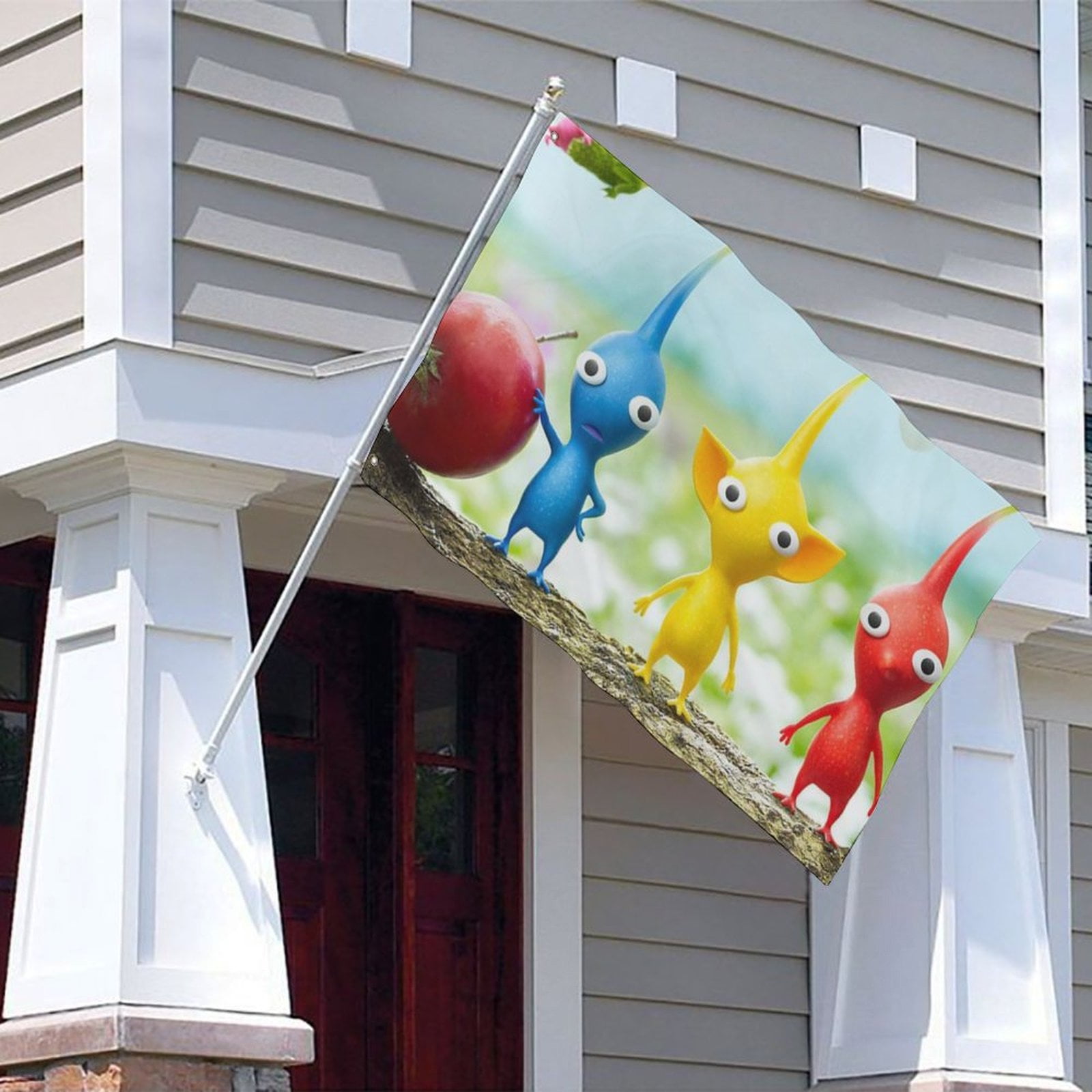 Pikmin Garden Banner - Double-Sided House Outdoor Flag for Yard And ...