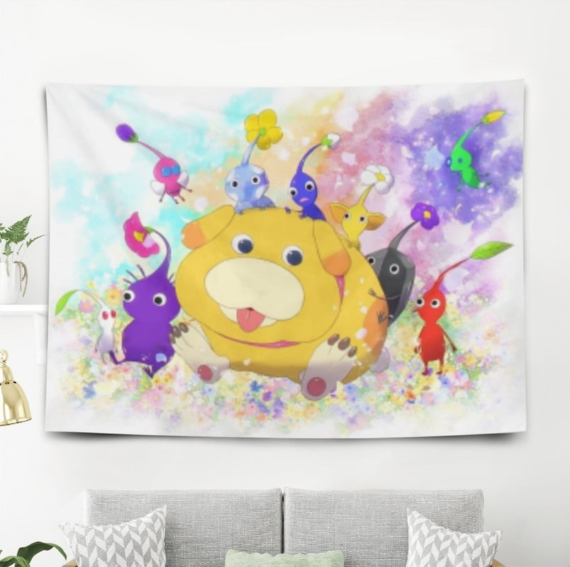 Pikmin Gift Wall Hanging Backdrop for Room Bedroom Girls Fans ...