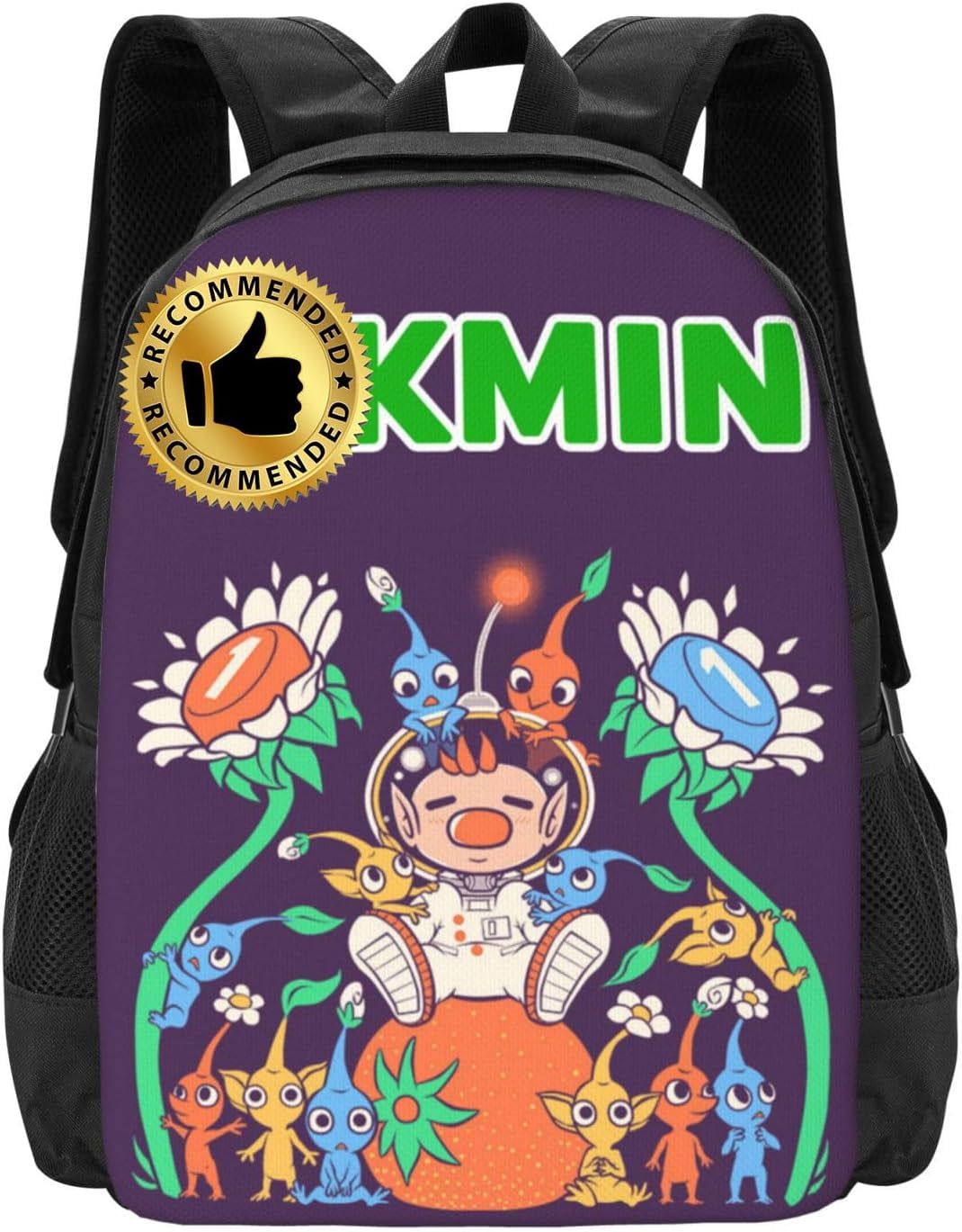 Pikmin Novelty Backpacks Cartoon Game Mens Womens Travel Hiking Daypack ...