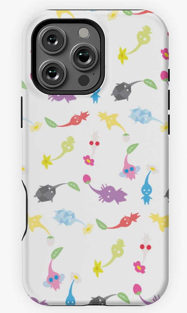 Pikmin Pattern Cute Gamer Art Phone Case for iPhone 16 15 14 13 12 11 ...