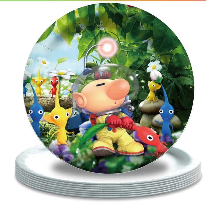 Pikmin Plates Party Supplies Birthday Decorations Tableware Disposable ...