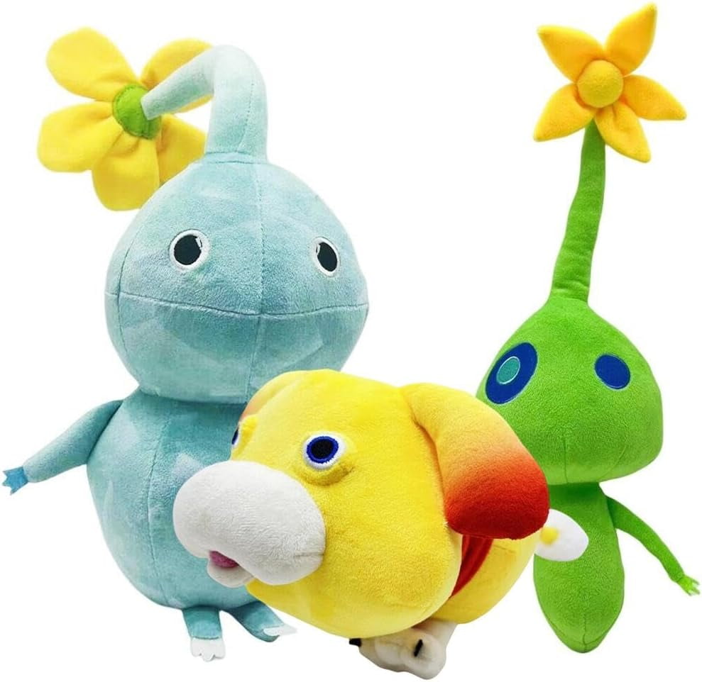 Pikmin Plush, 3 Pcs Ice Pikmin Glow Pikmin and Oatchi Plushies Toy for ...