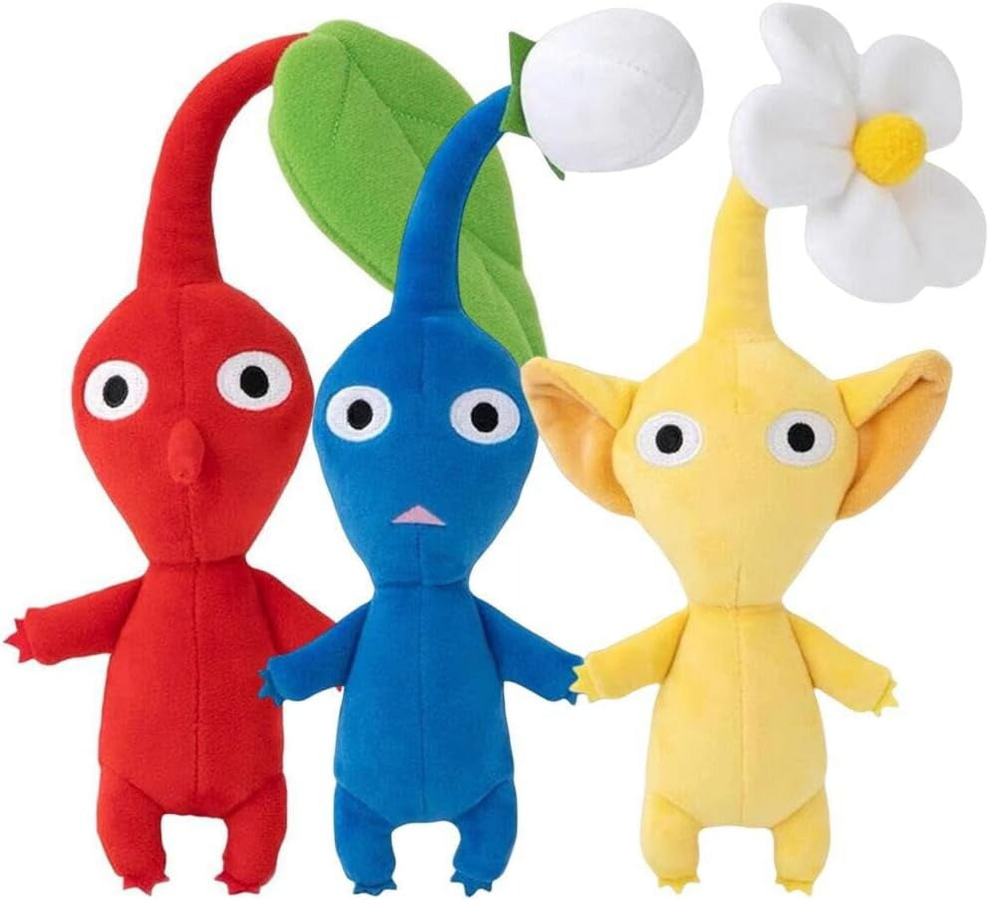 Pikmin Plush, 3 Pcs Red Blue Yellow Pikmin Plushies Toy for Game Fans ...