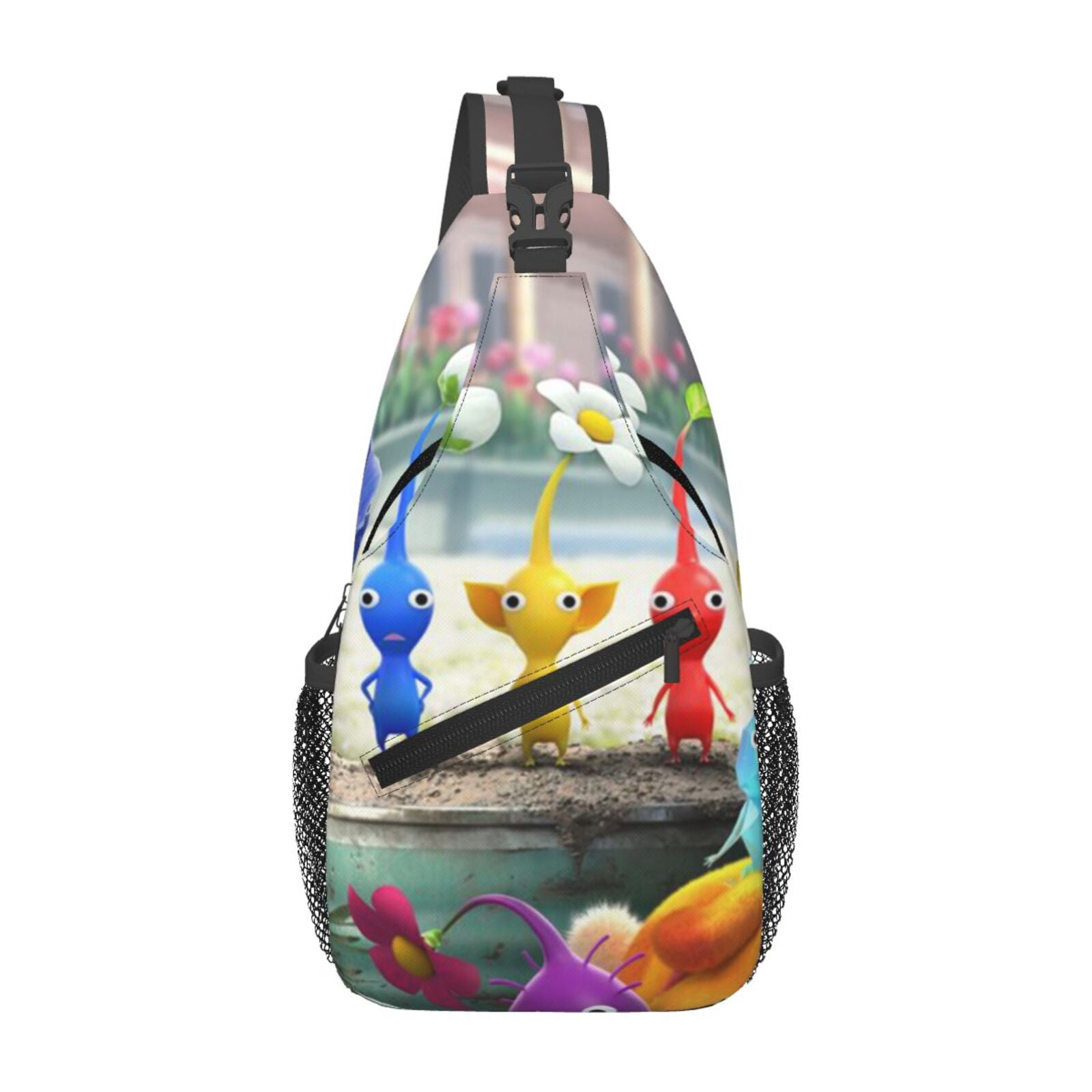 Pikmin Sling Bag Unisex Crossbody Backpack Casual Cross Chest Bag ...