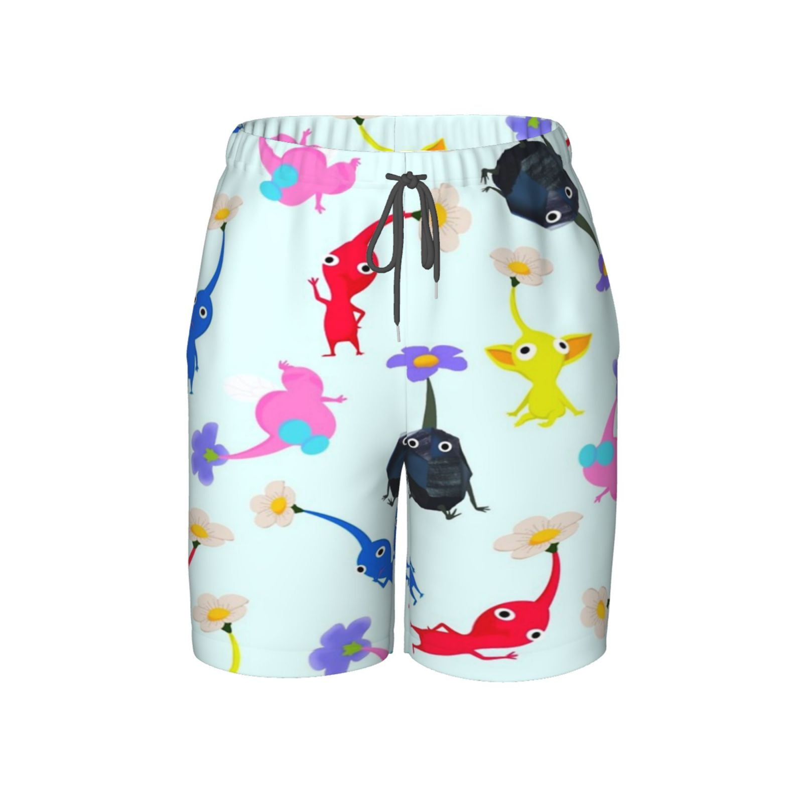 Pikmin Swim Trunks for Boys Beach Short with Drawstring Swimsuit Pants ...