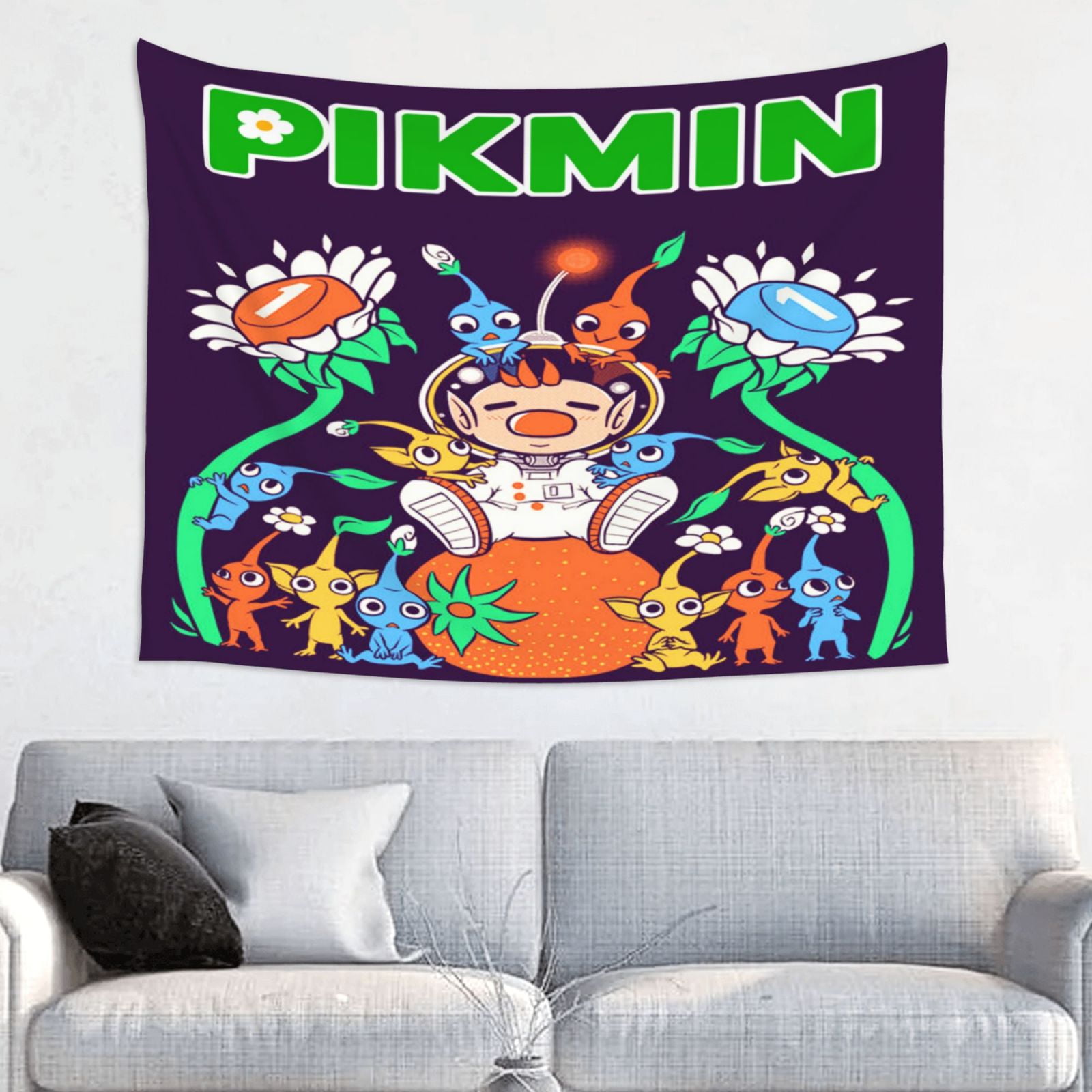 Pikmin Tapestry Anime Poster Large Background Wall Art Bedroom Wall ...