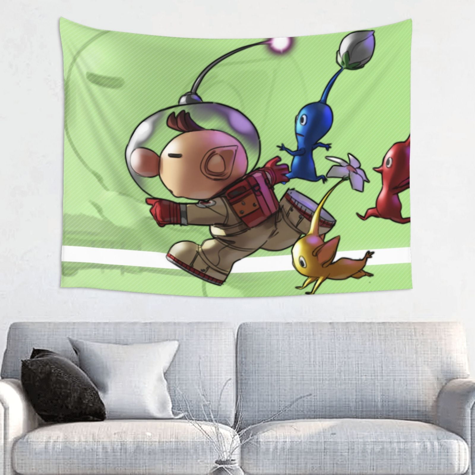 Pikmin Tapestry Anime Poster Large Background Wall Art Bedroom Wall ...