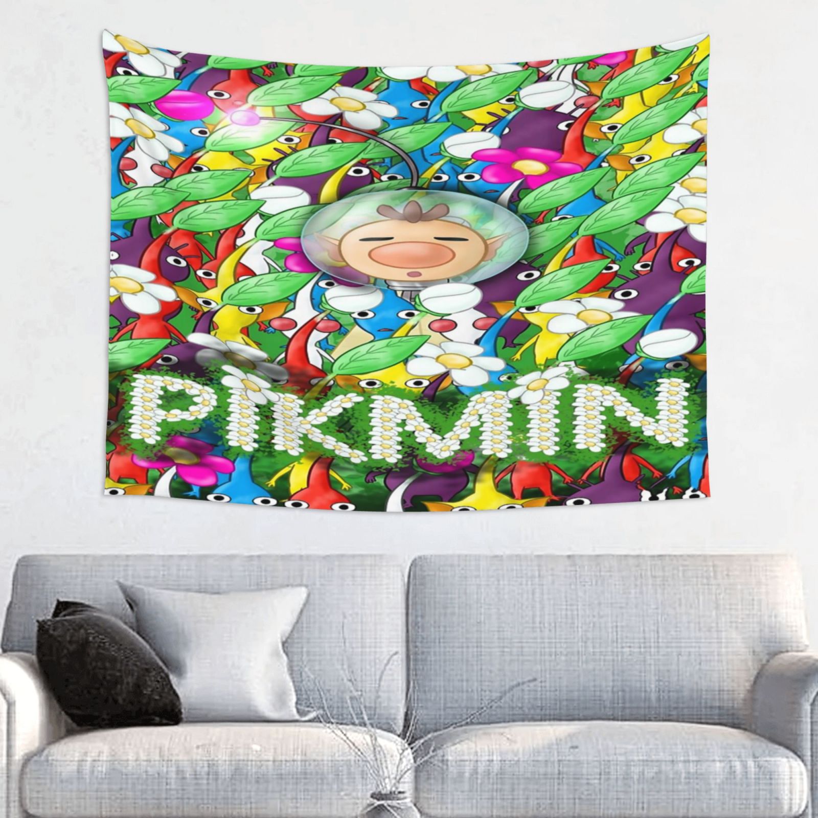 Pikmin Tapestry Anime Poster Large Background Wall Art Bedroom Wall ...
