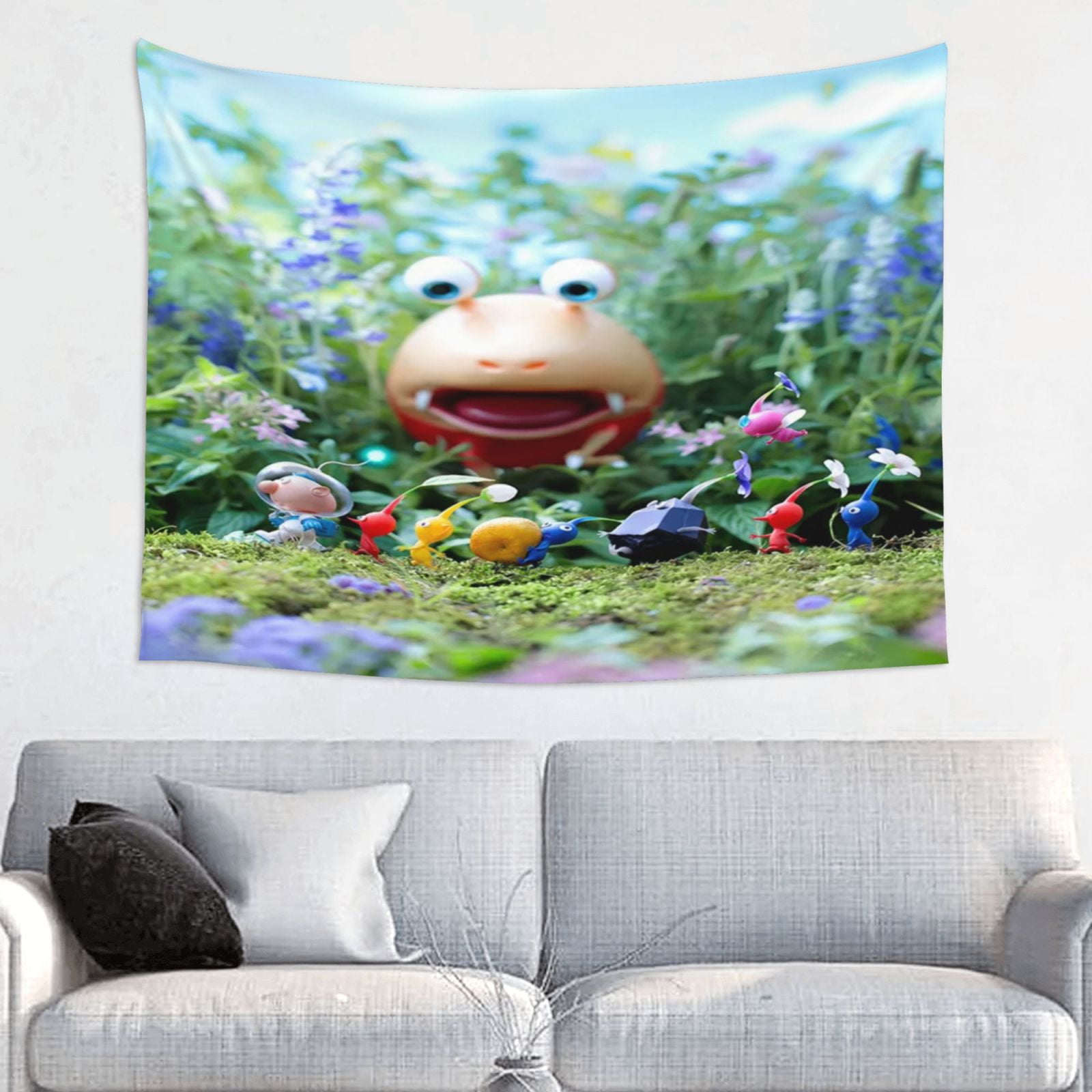 Pikmin Tapestry Anime Poster Large Background Wall Art Bedroom Wall ...