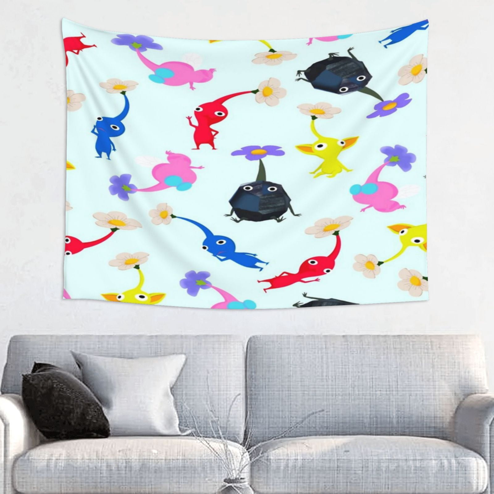 Pikmin Tapestry Anime Poster Large Background Wall Art Bedroom Wall ...