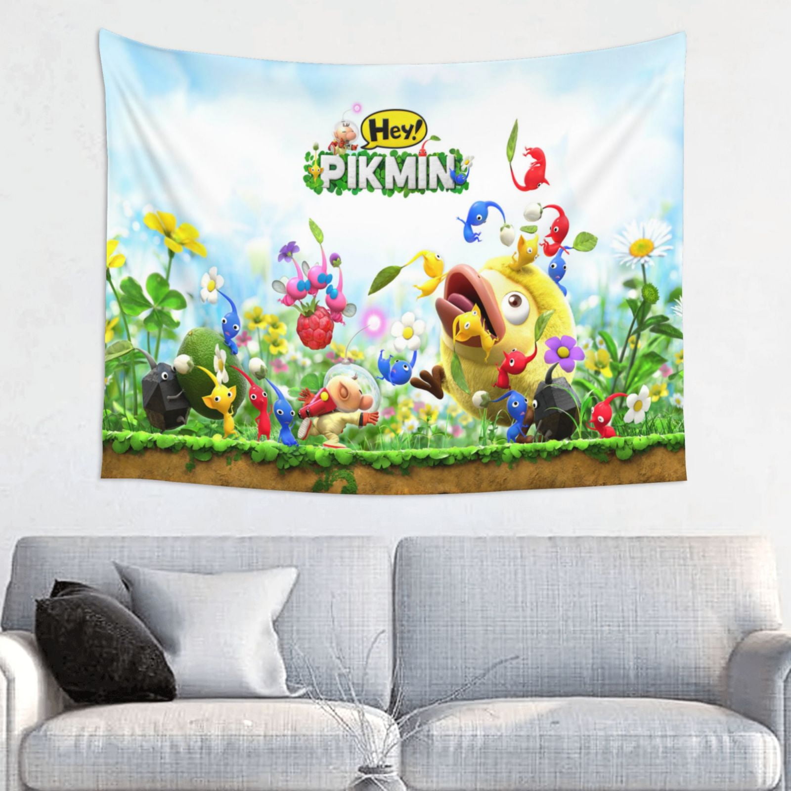 Pikmin Tapestry Anime Poster Large Background Wall Art Bedroom Wall ...