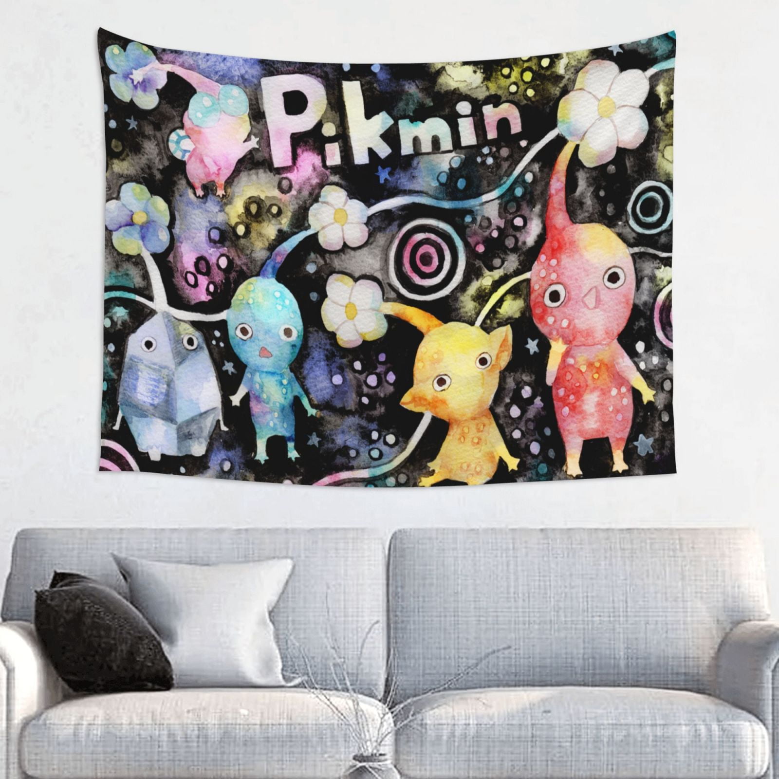Pikmin Tapestry Anime Poster Large Background Wall Art Bedroom Wall ...
