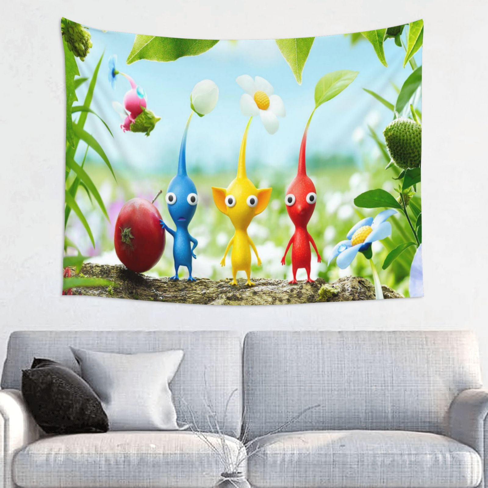 Pikmin Tapestry Anime Poster Large Background Wall Art Bedroom Wall ...