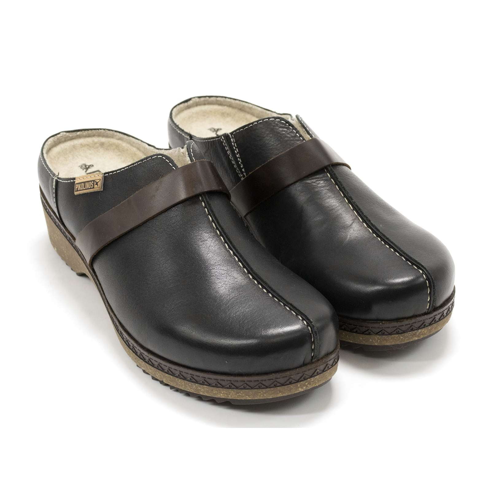 Pikolinos Women's Granada W0w Slip-On Leather Clogs, Black,7 M US ...