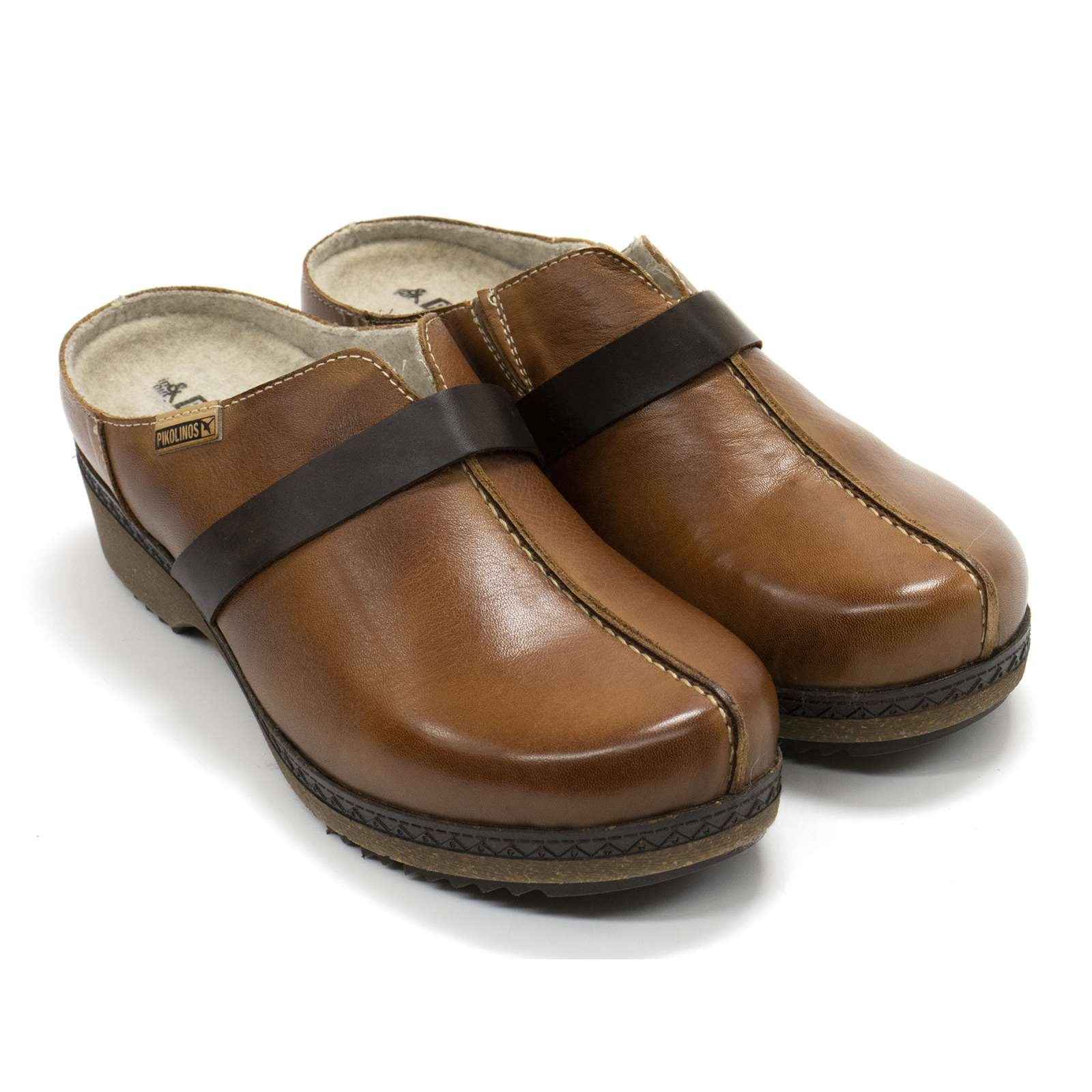 Pikolinos Women's Granada W0w Slip-On Leather Clogs, Brandy,11 M US ...