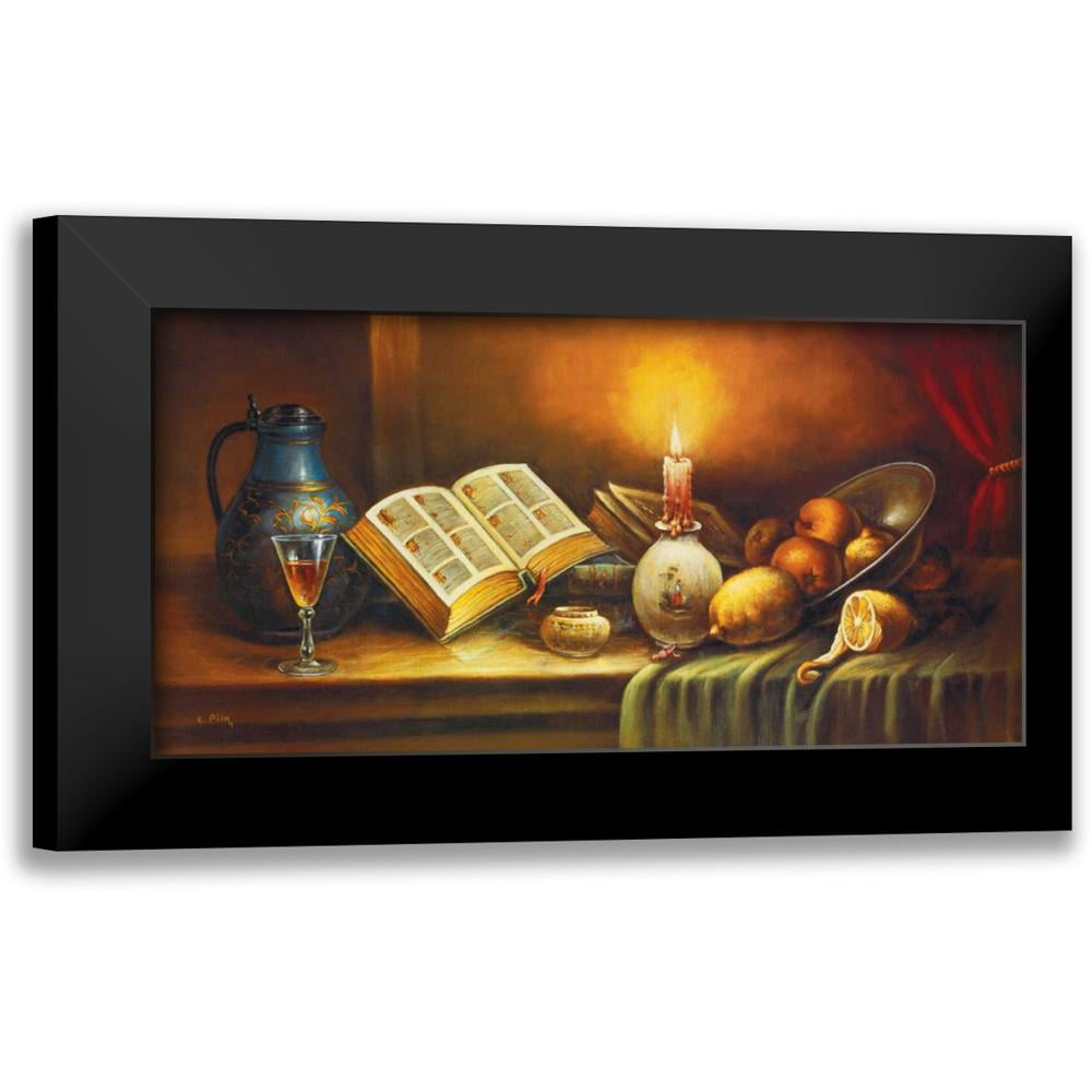 Pila 18x11 Black Modern Framed Museum Art Print Titled - Silent Hours I ...